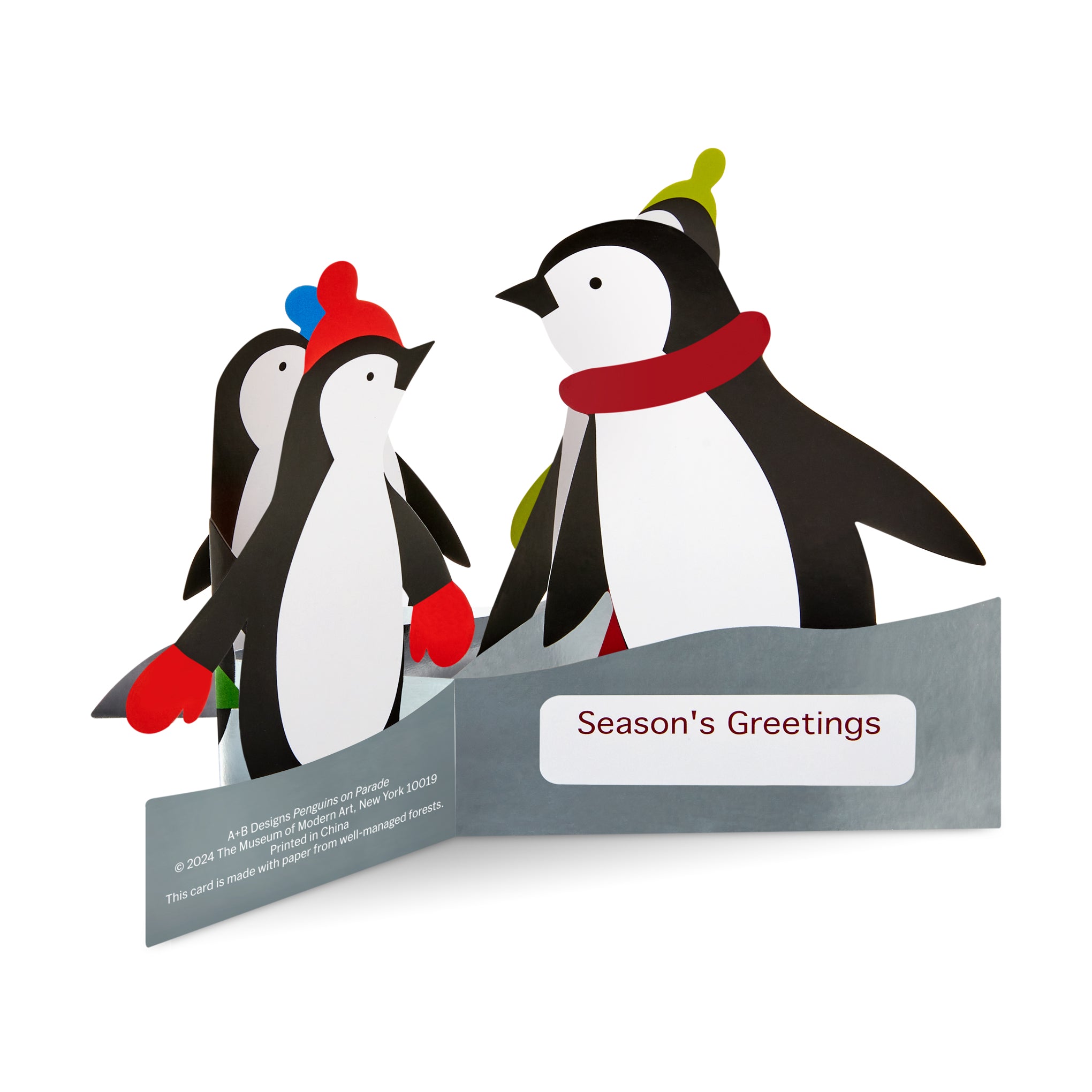Penguins on Parade Holiday Pop-Up Cards - Set of 8 – MoMA Design Store