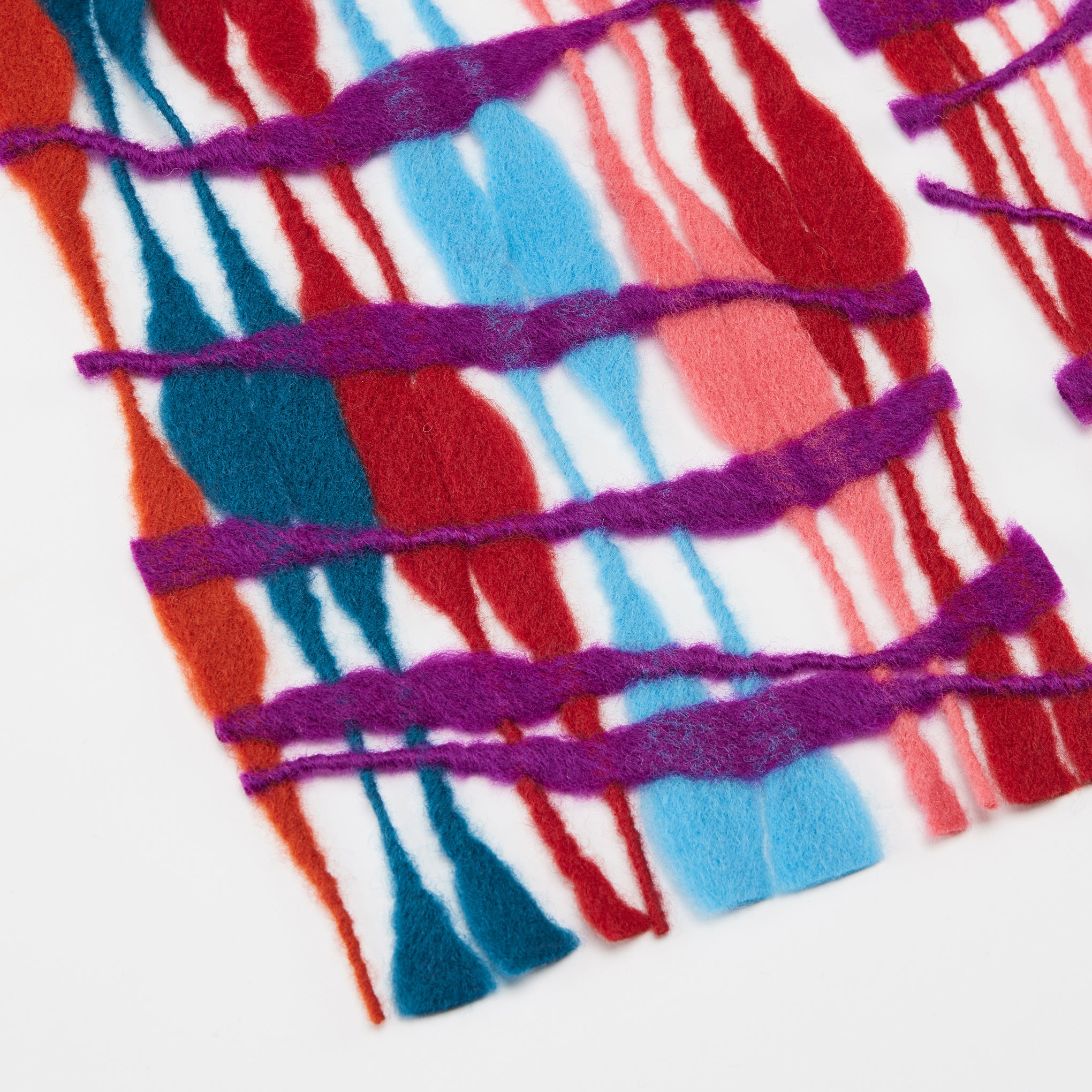 Nuno Threadstray Open-Weave Felted Wool Scarf - Warm Multi – MoMA ...