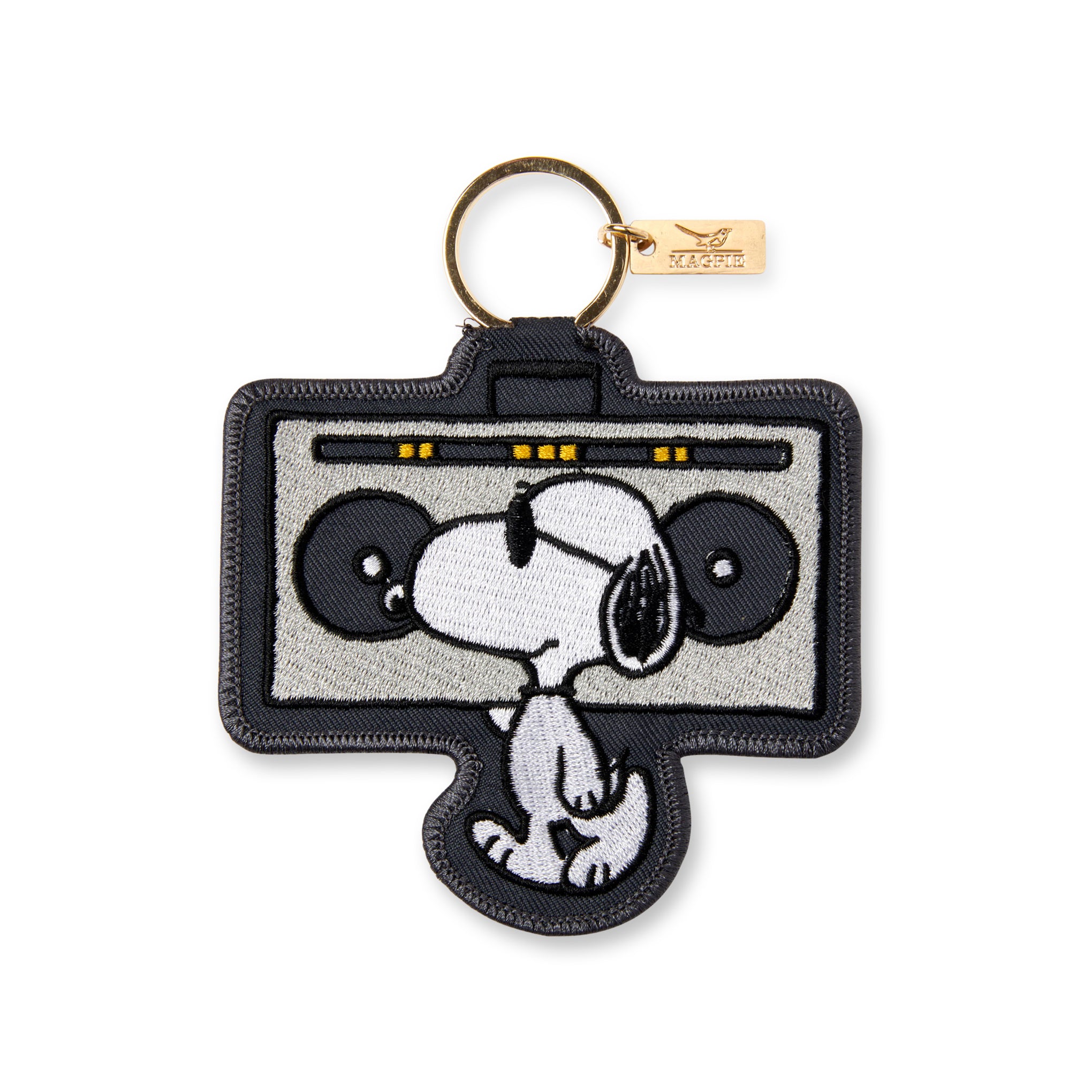 Snoopy Embroidered Key Ring Bag Charm - Boombox – MoMA Design Store