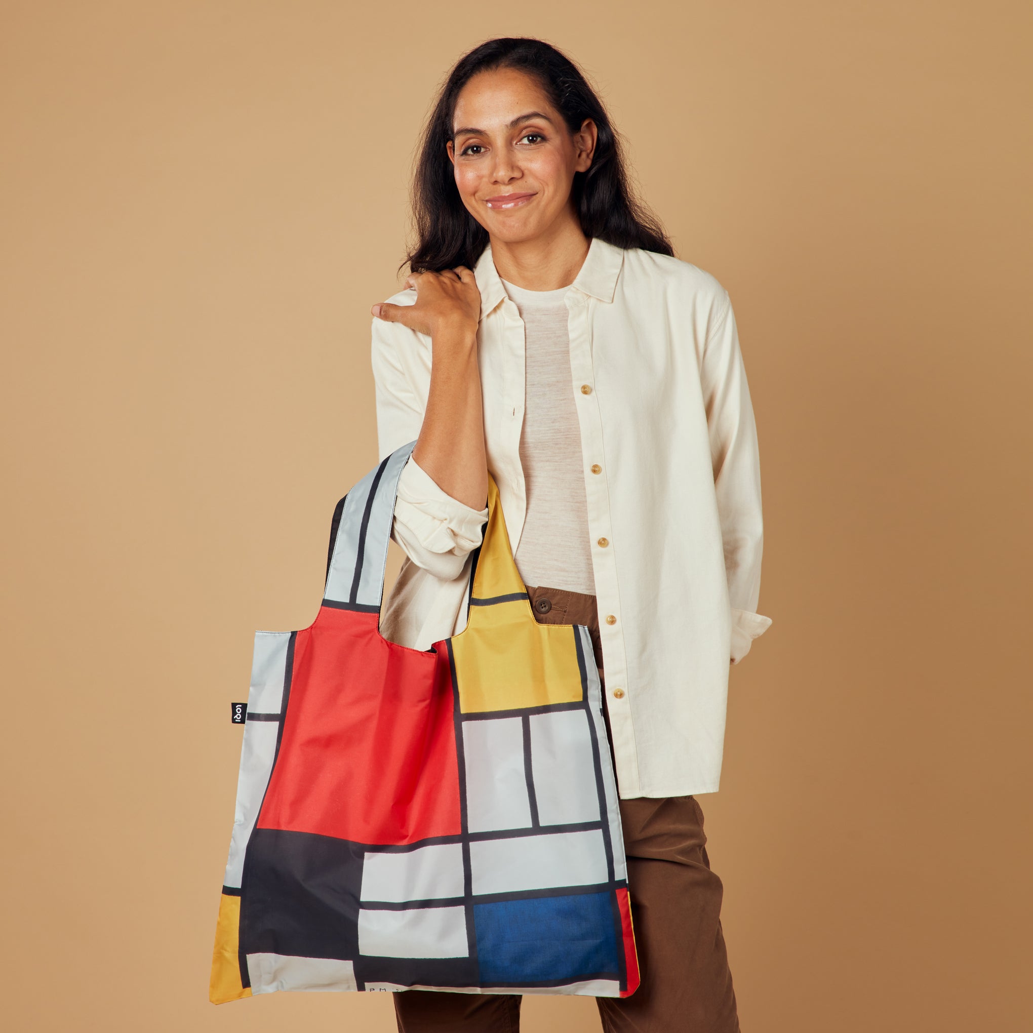 Loqi Recycled Polyester Artist Tote Bag - Mondrian – MoMA Design Store