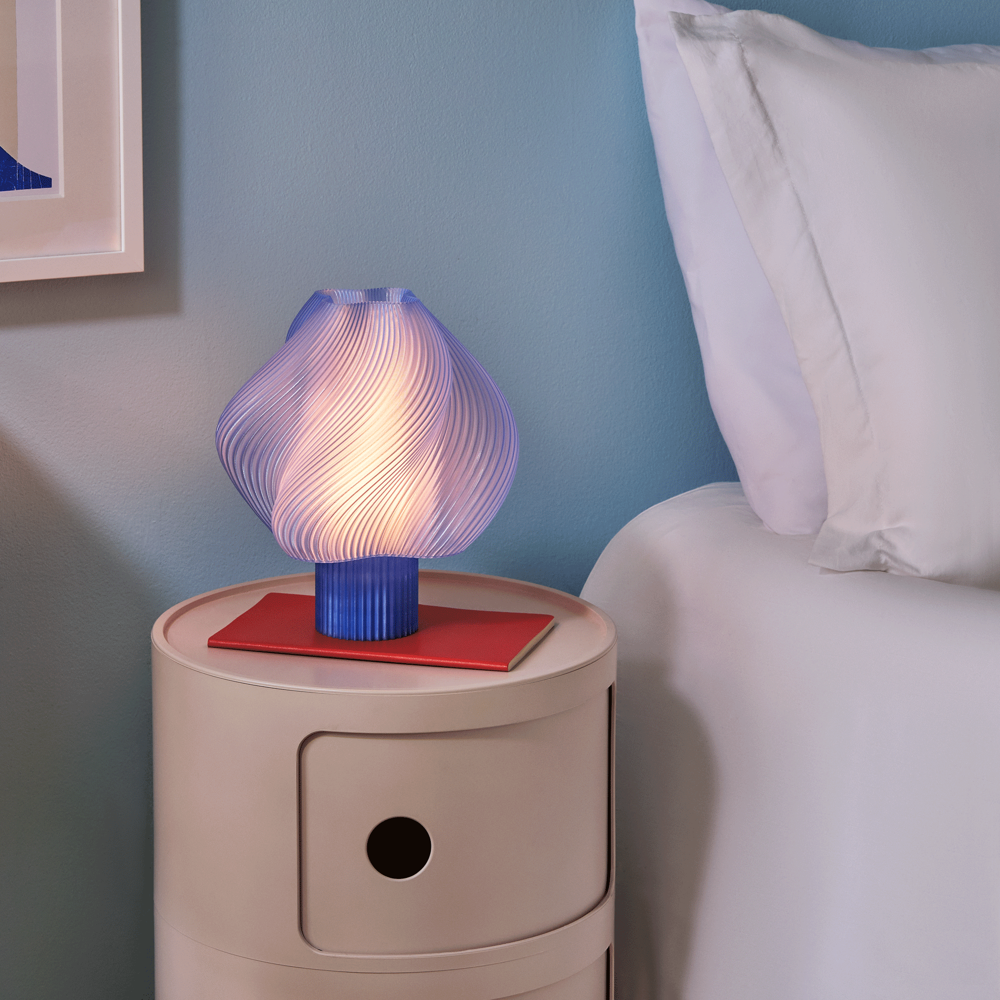 Soft Serve 3D-Printed Lamp - Blueberry Sorbet – MoMA Design Store