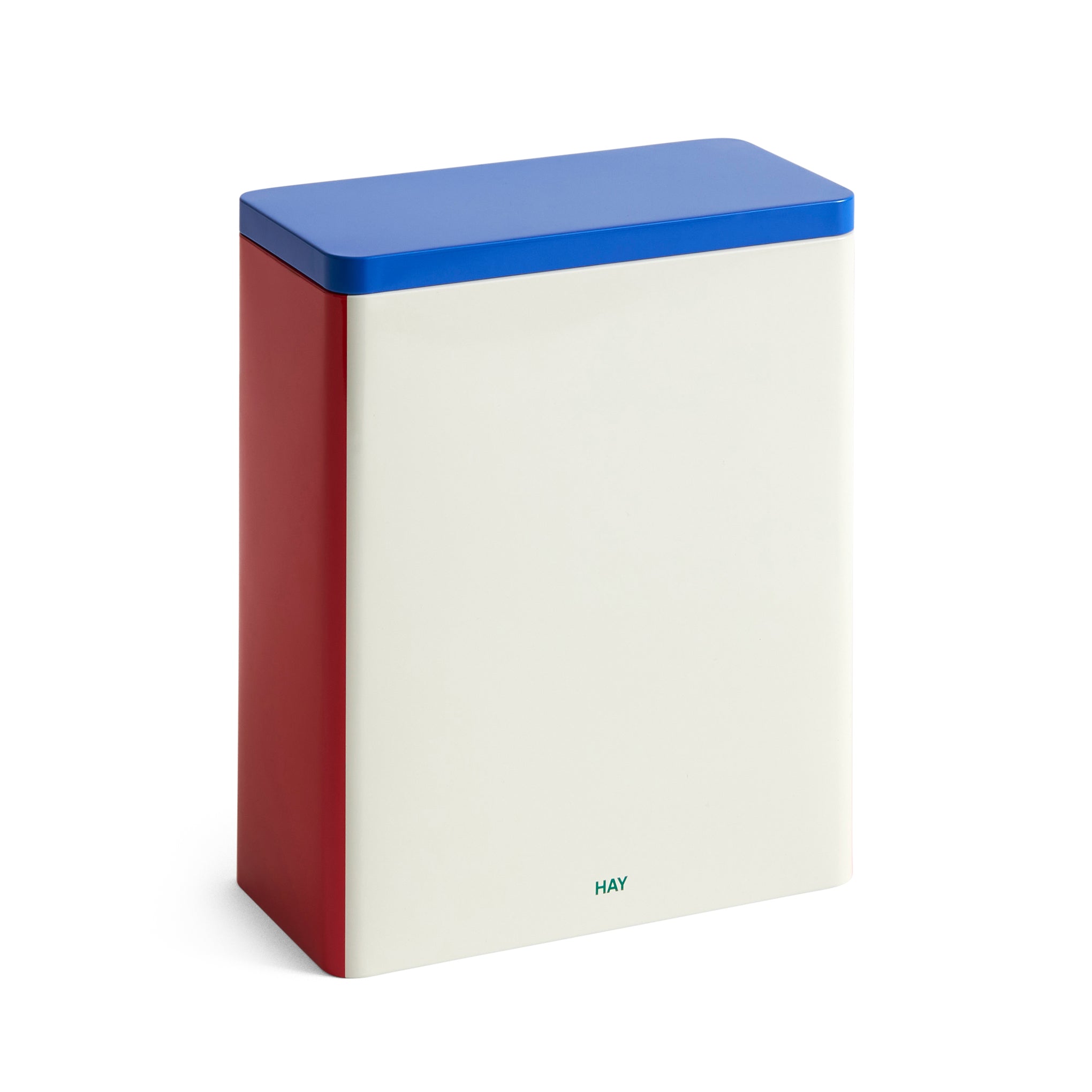 HAY Tin Container - White/ Blue/ Red – MoMA Design Store