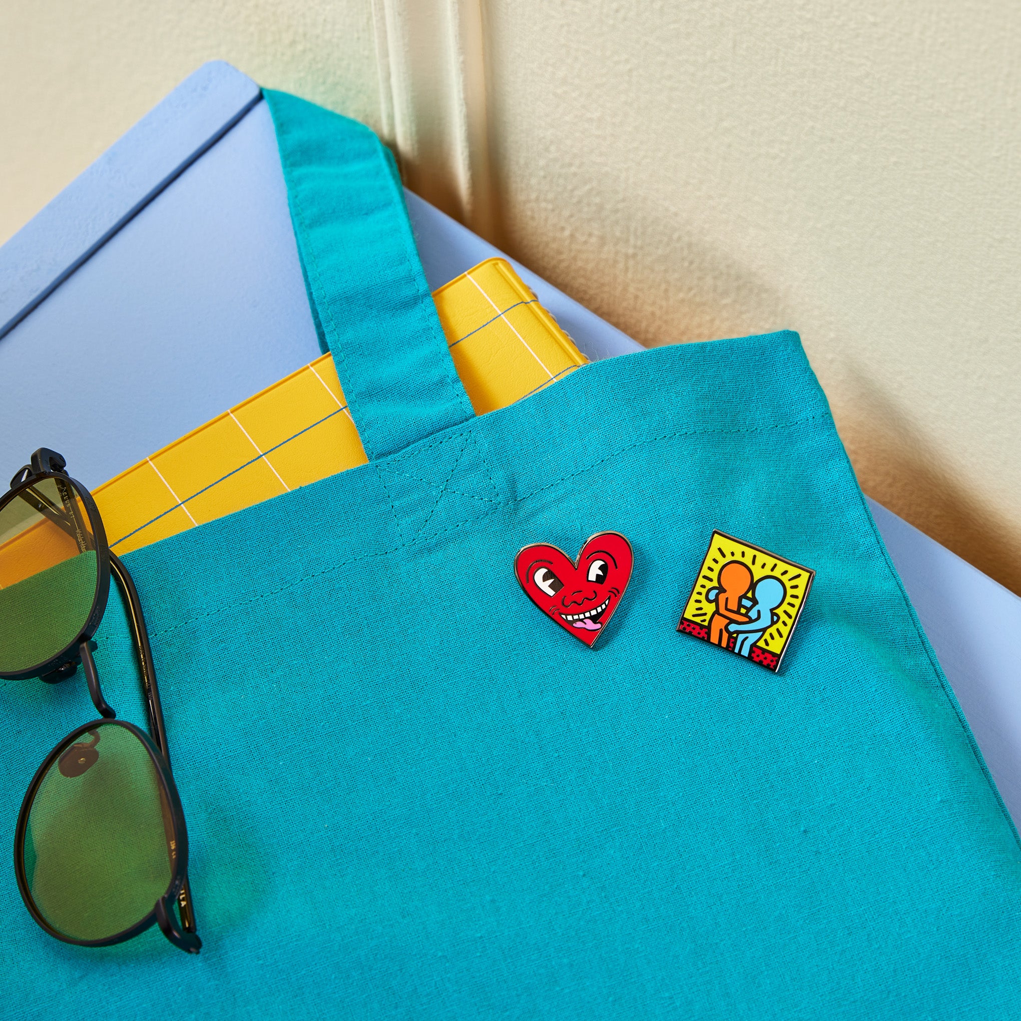 Keith Haring Enamel Pin - Friends – MoMA Design Store