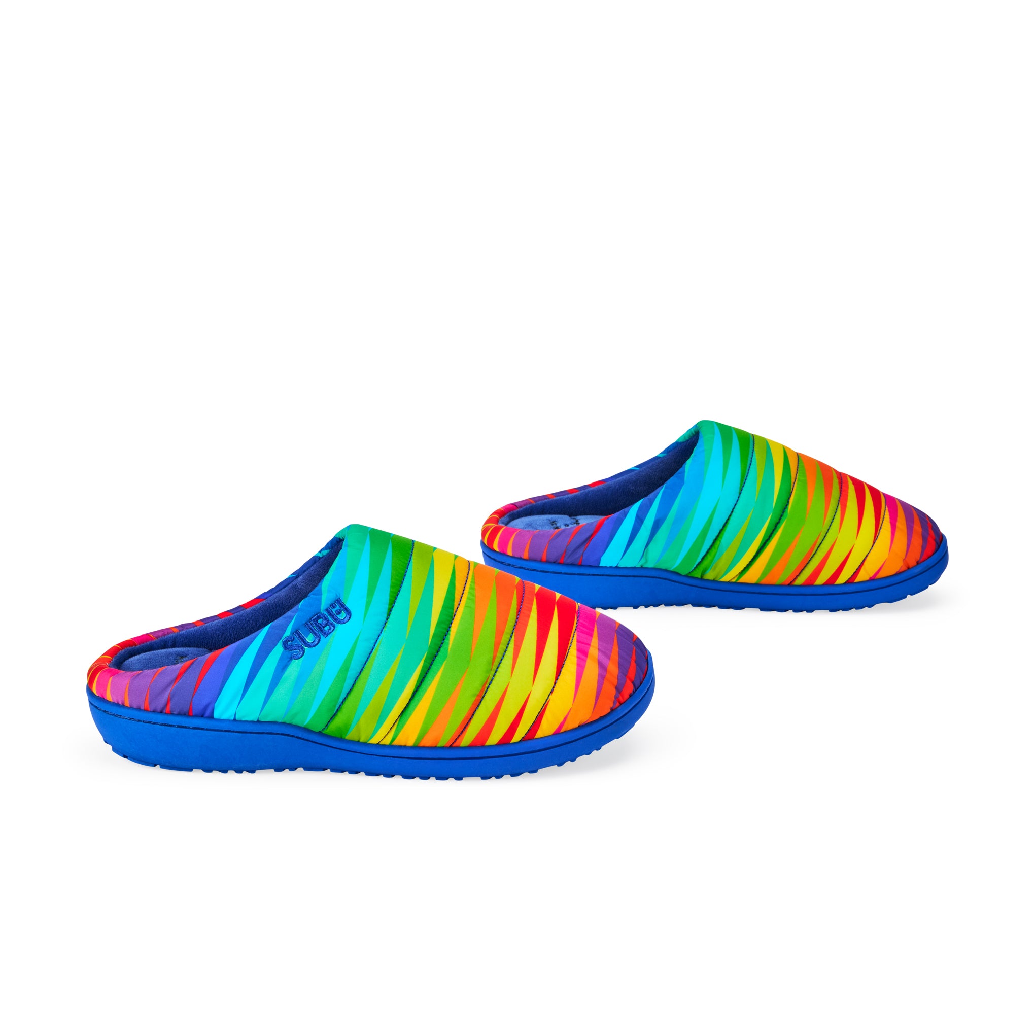 Jeffrey Gibson for MoMA Subu Slippers - Chevron Spectrum – MoMA Design ...