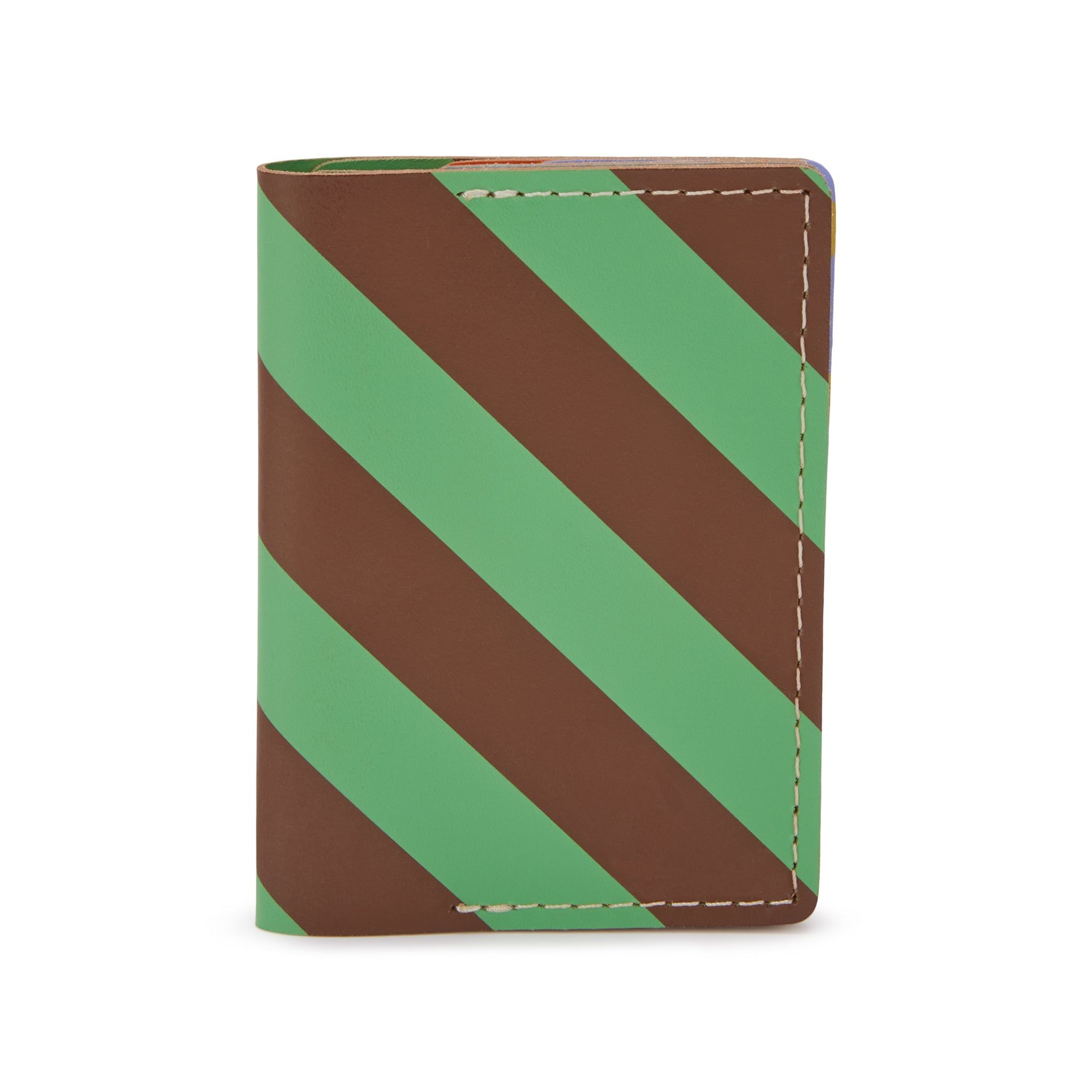 Dusen Dusen Recycled Leather Double Card Holder - Stripe – MoMA Design ...