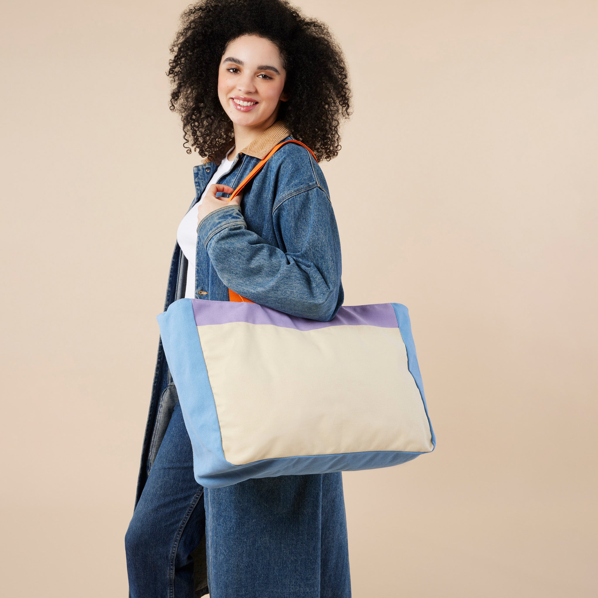 Colorful Oversized Cotton Canvas Tote Bag - Natural – MoMA Design Store