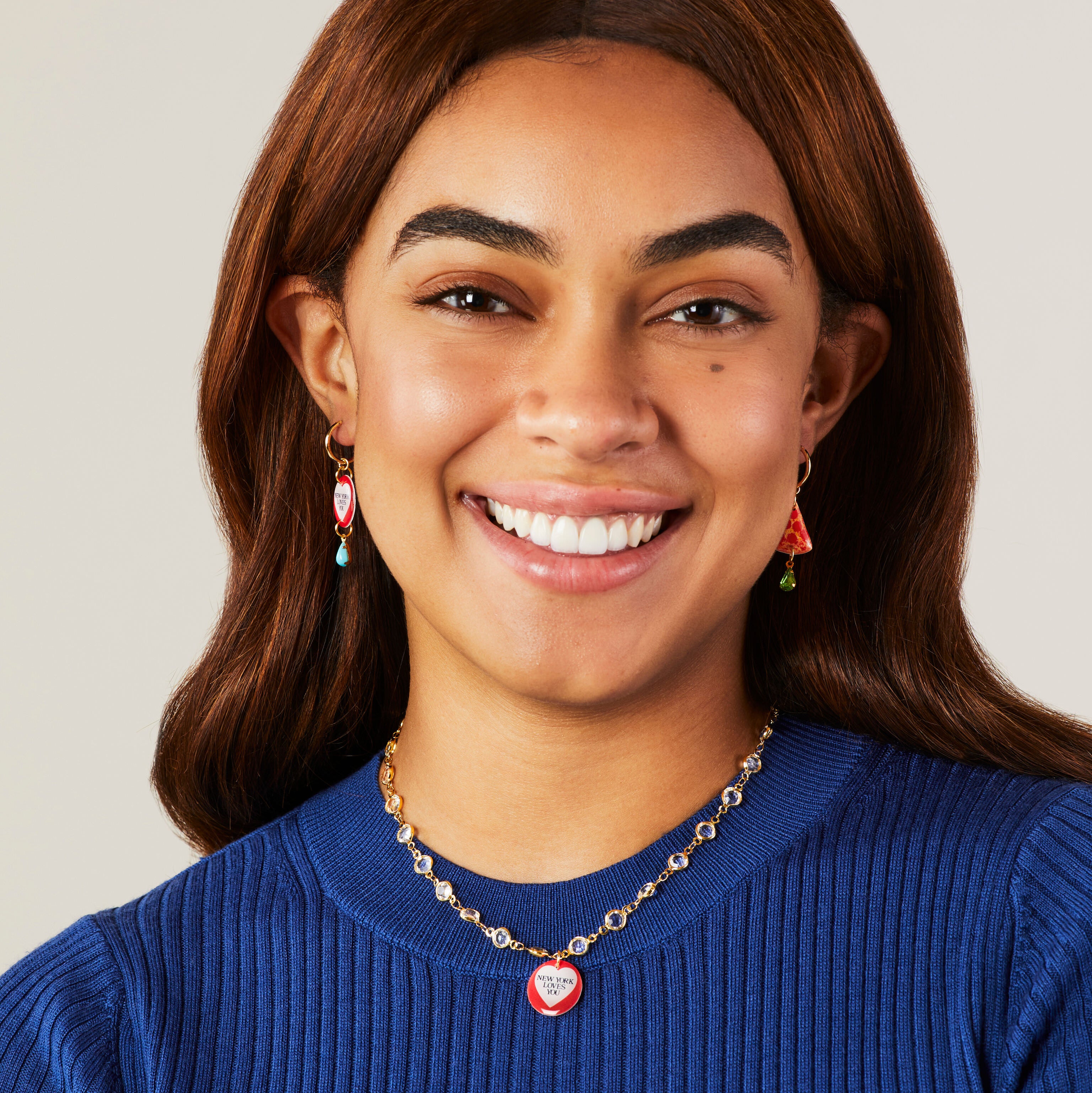 Haricot Vert Crystal Chain NYC Pendant Necklace – MoMA Design Store