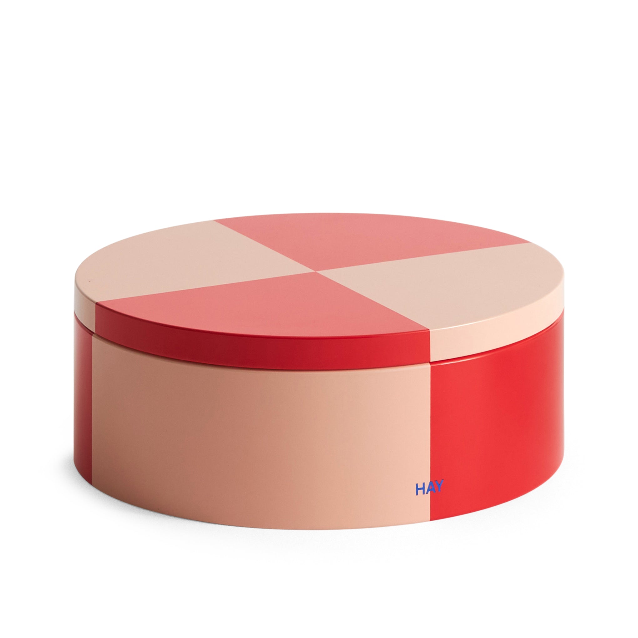 HAY Tin Container - Red/ Soft Pink – MoMA Design Store
