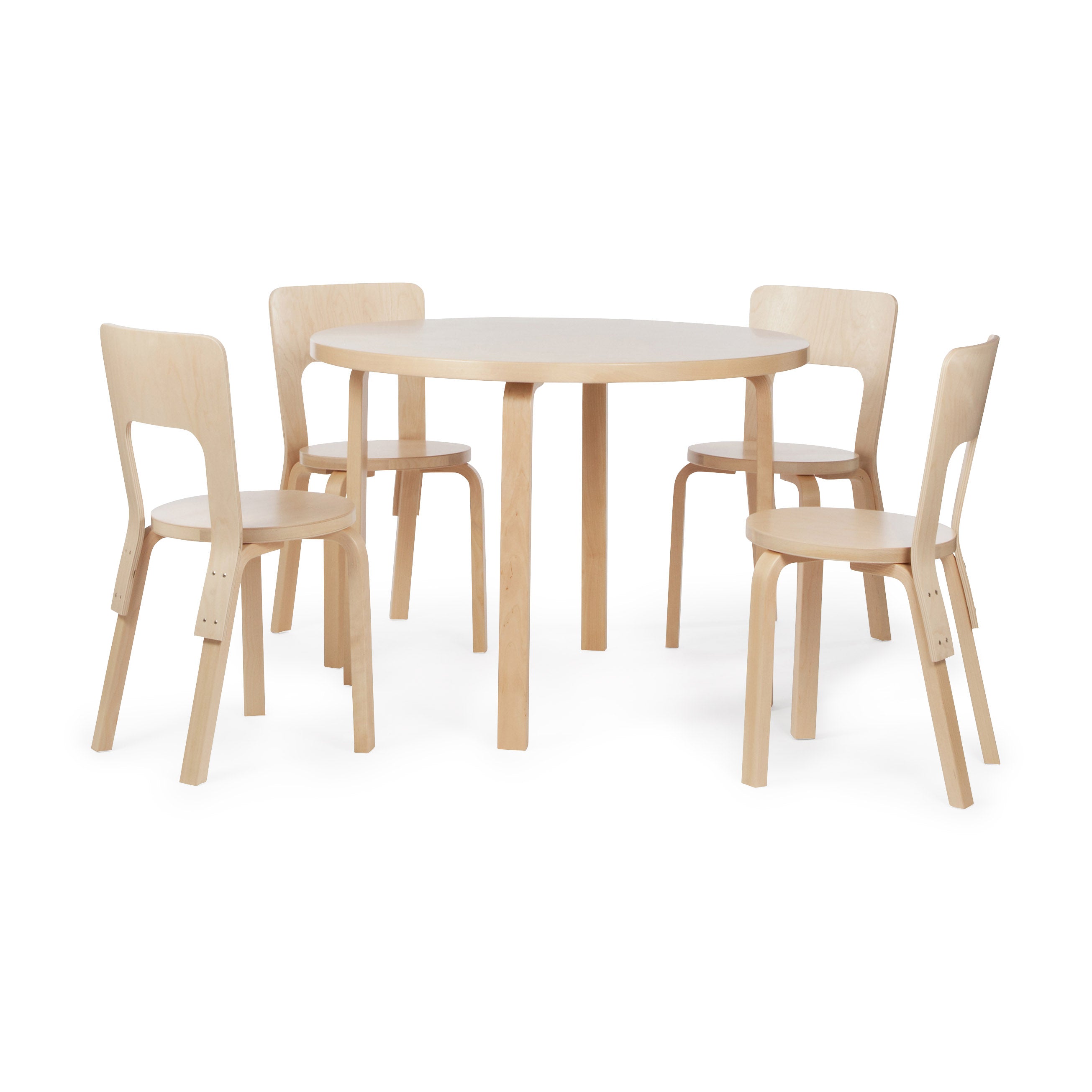 Artek Aalto Round Table 90A - Birch – MoMA Design Store