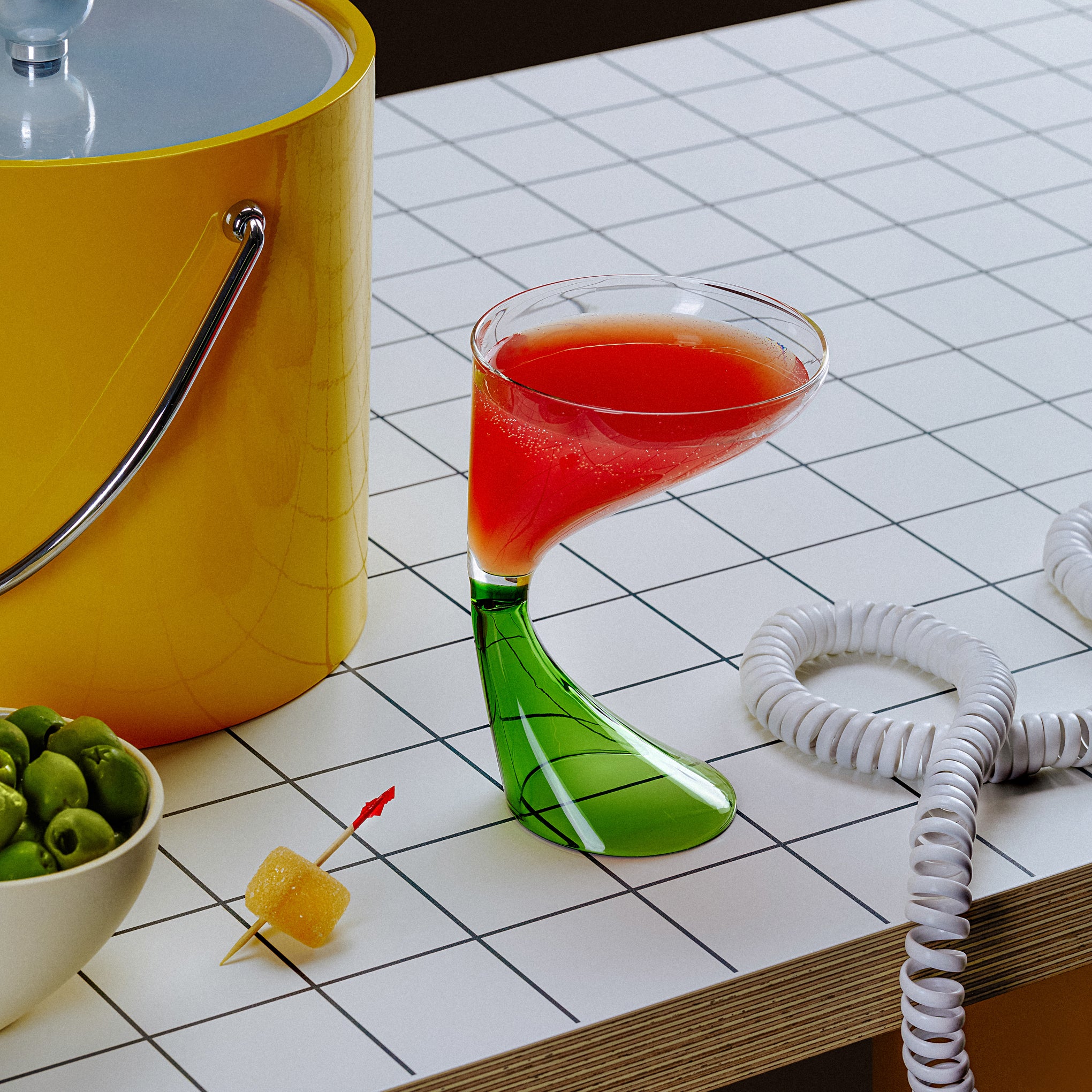 Arch Cocktail Glasses - Set of 2 - Green – MoMA Design Store