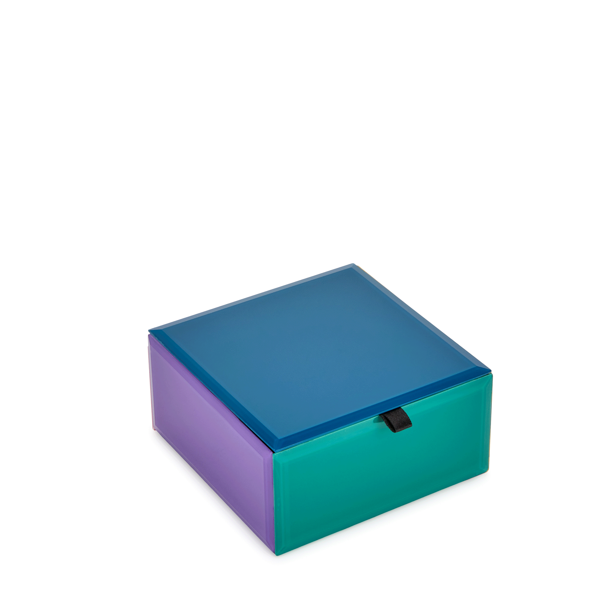 Colorblock Glass Jewelry Box - Blue Multi – MoMA Design Store