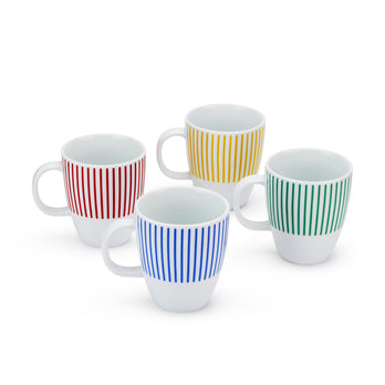 Bodum Jazz Porcelain Mugs - Set of 4 – MoMA Design Store