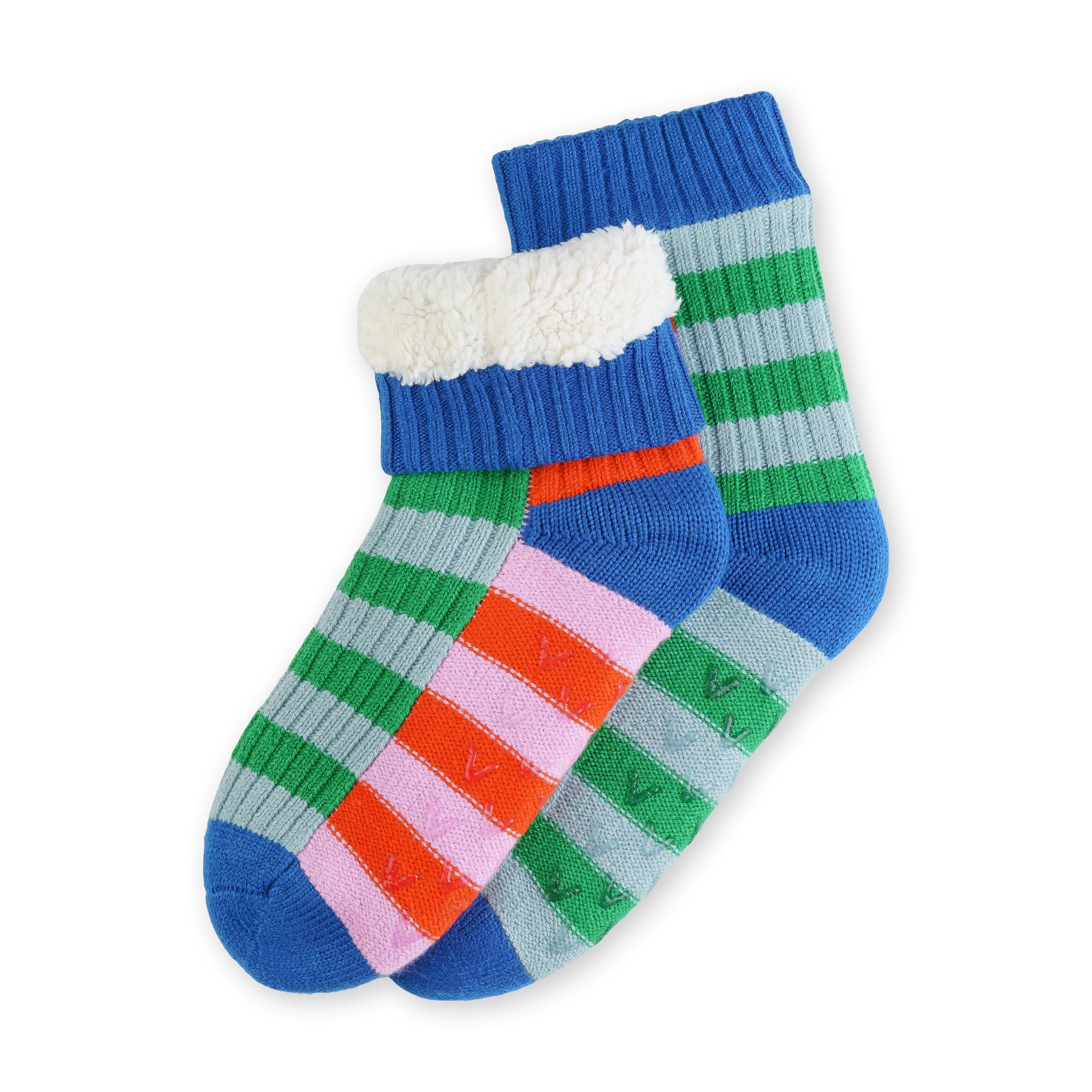 Verloop Knit House Socks - Super Stripe Cobalt – MoMA Design Store