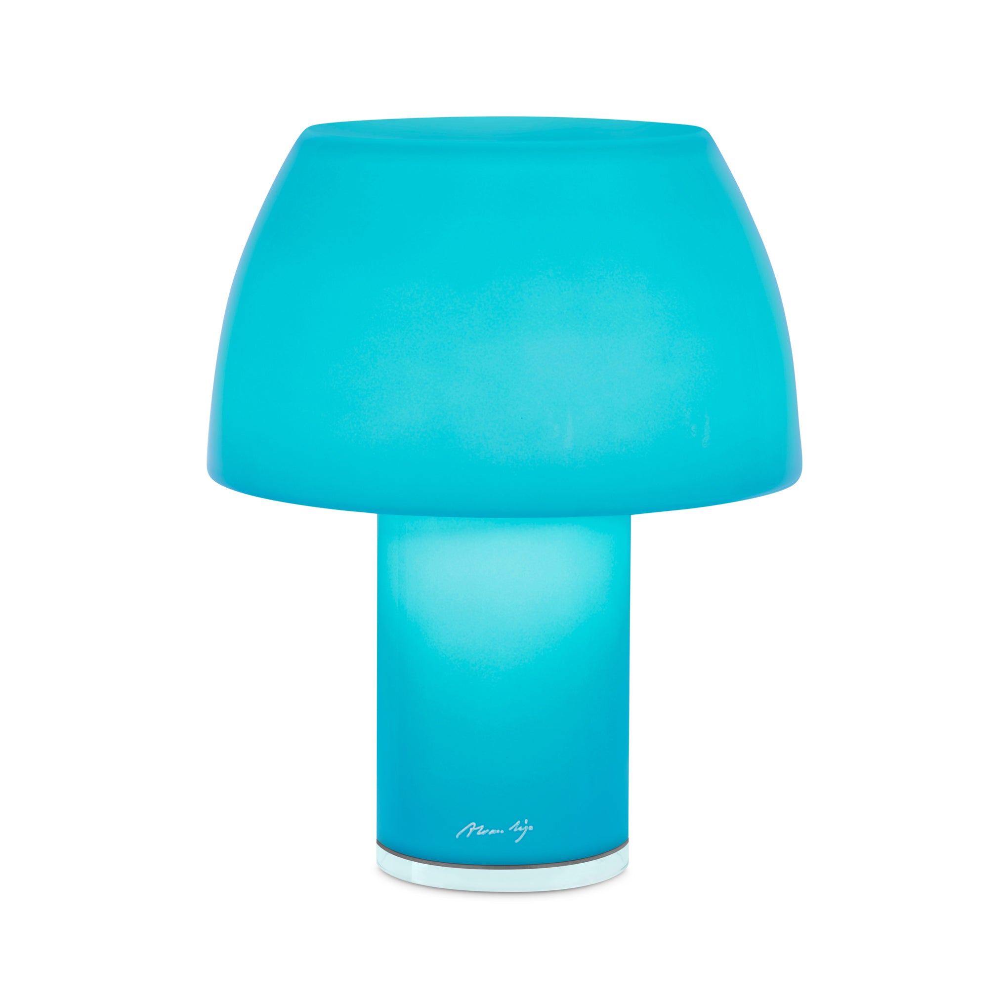 Lorosae Portable Glass Table Lamp - Blue – MoMA Design Store