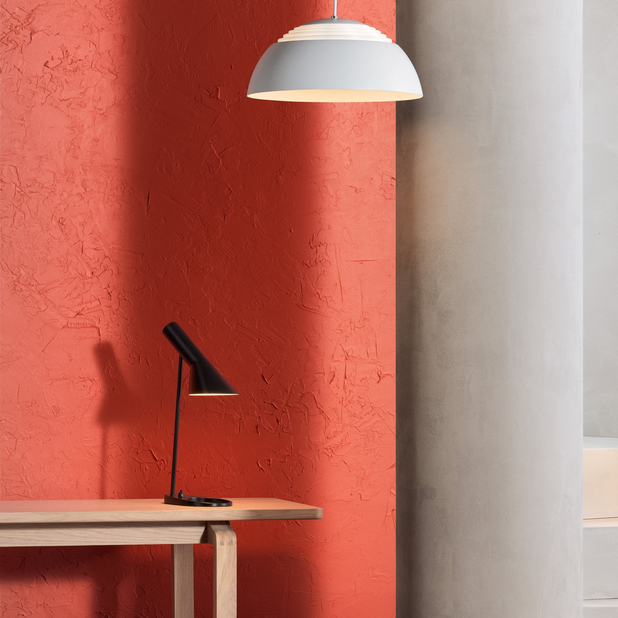 AJ Mini Table Lamp - Dusty Blue – MoMA Design Store