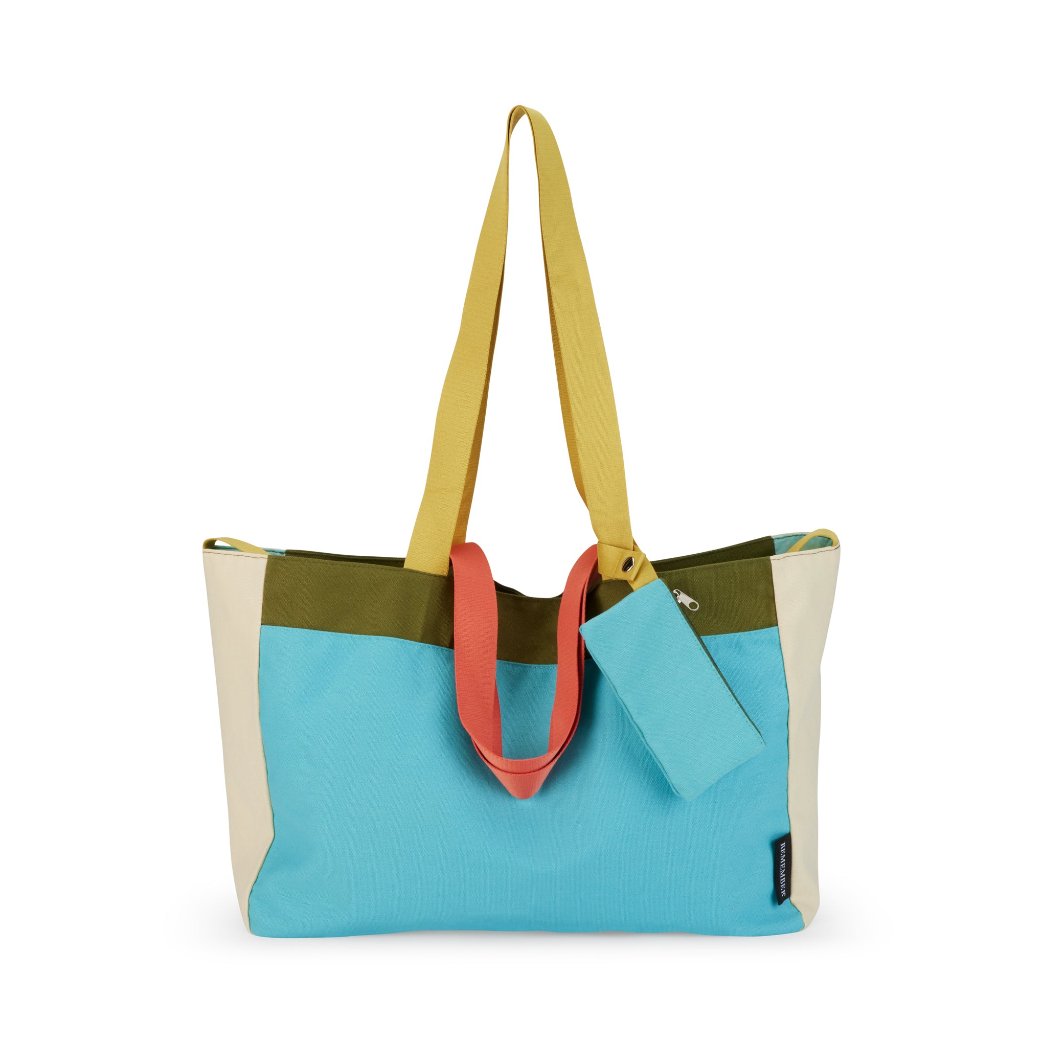 Colorful Oversized Cotton Canvas Tote Bag - Blue – MoMA Design Store