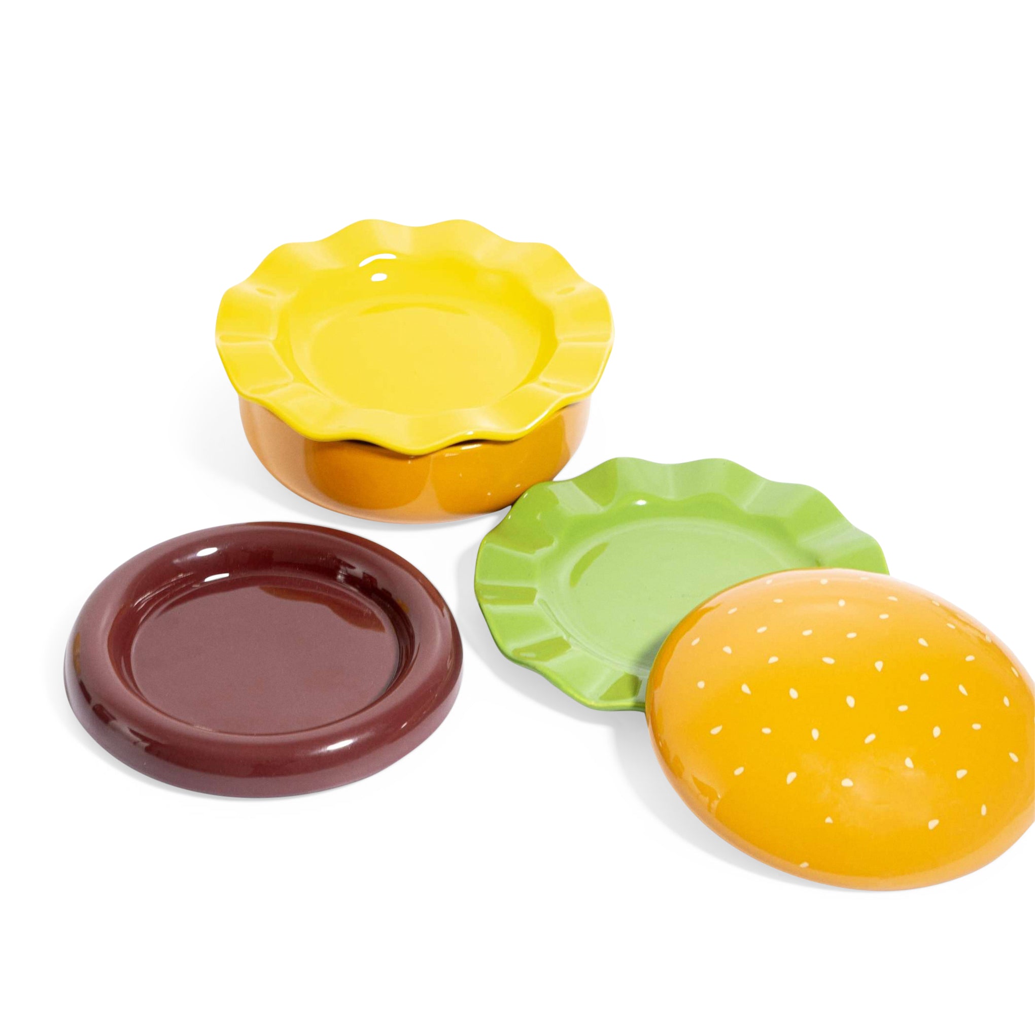 Hamburger Ceramic Stacking Plate Set – MoMA Design Store