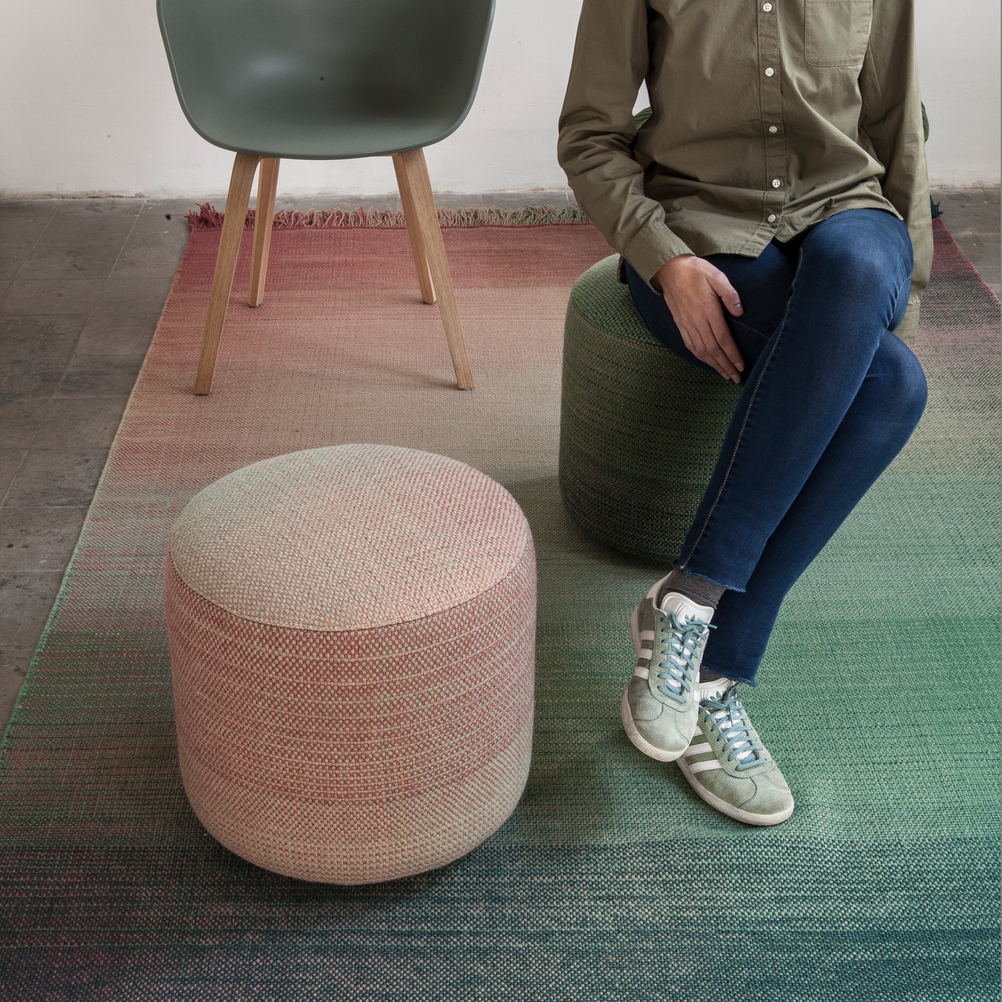 Nanimarquina Shade Pouf Stool - Red/ Multi – MoMA Design Store