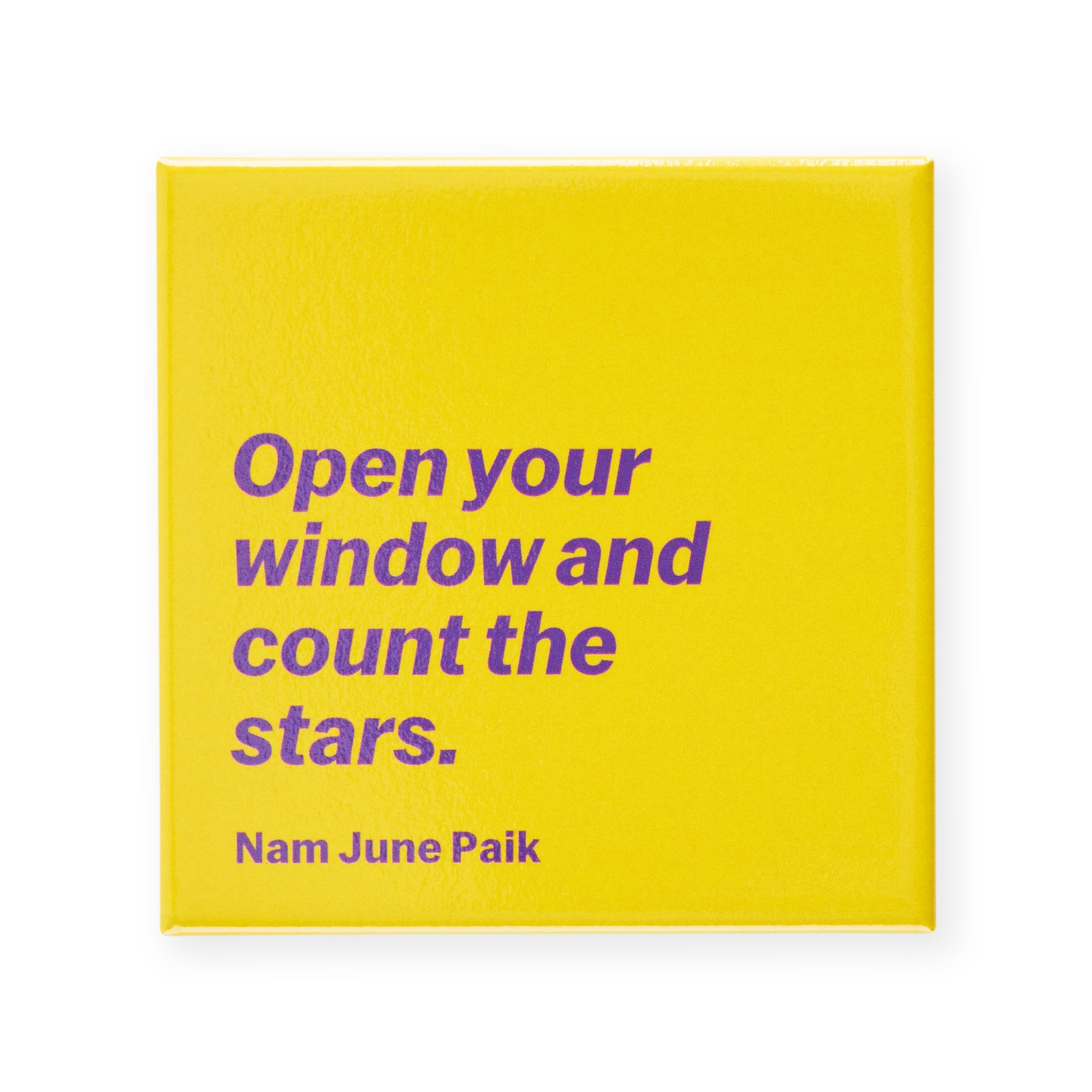 Nam June Paik Quote Magnet – MoMA Design Store