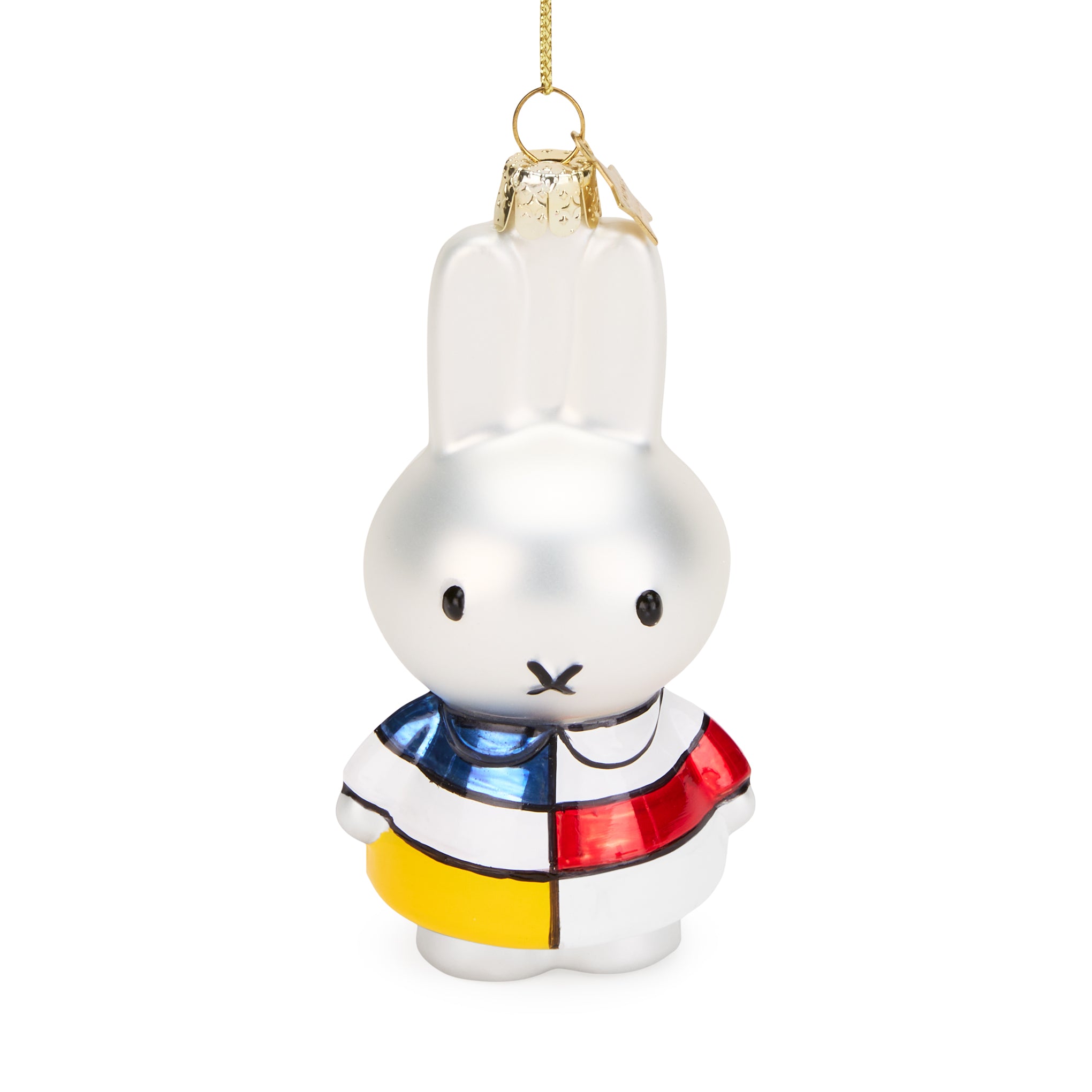 Miffy Glass Holiday Ornament - Miffy Mondrian – MoMA Design Store
