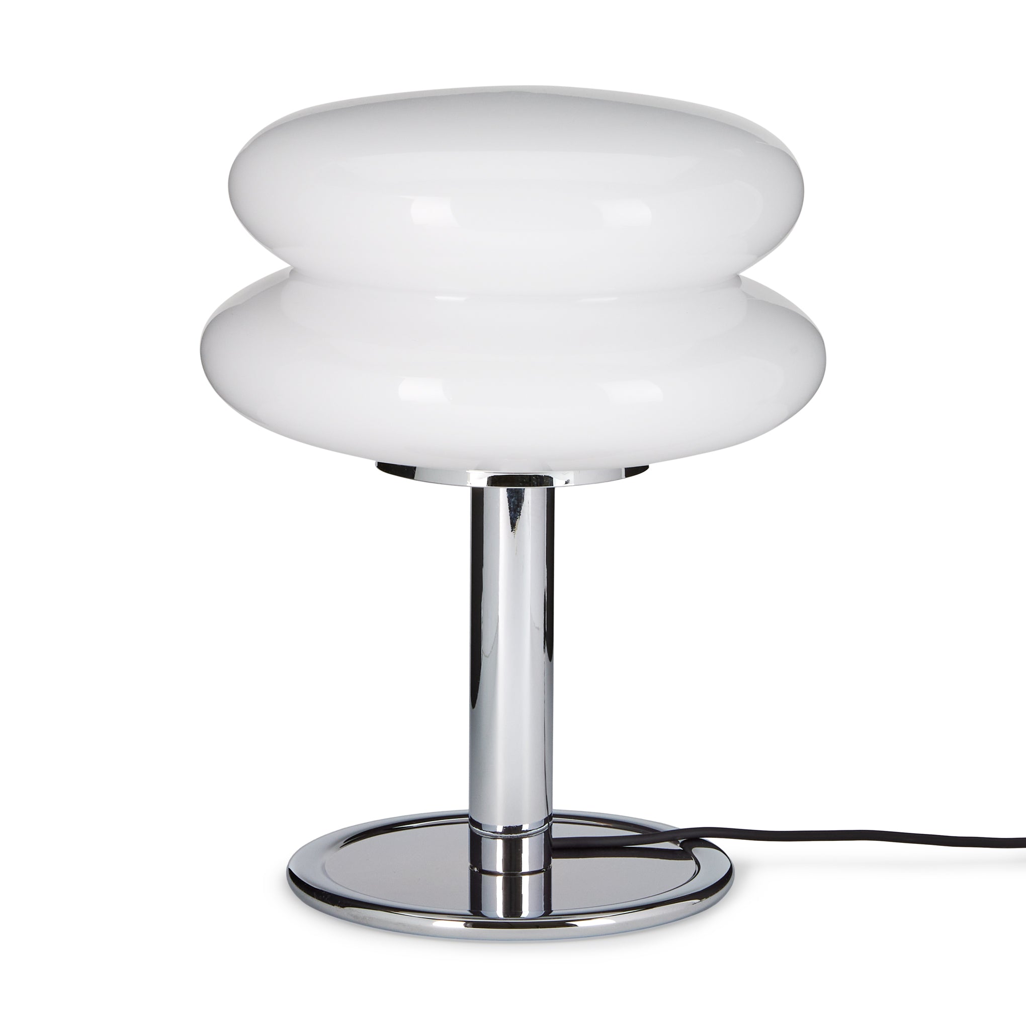 Snowman Table Lamp - White/ Chrome – MoMA Design Store