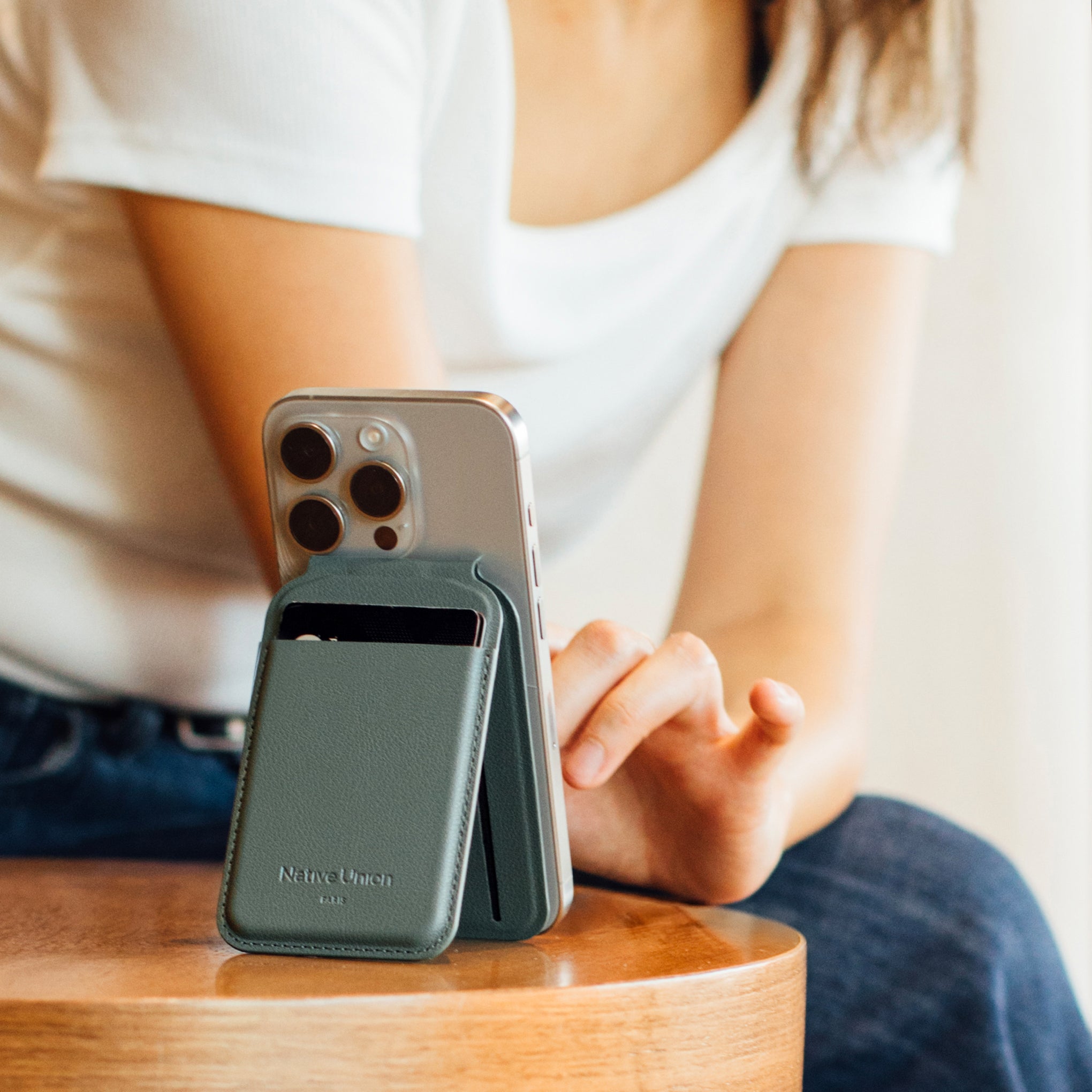 Native Union Magnetic Wallet Stand - Lemon – MoMA Design Store