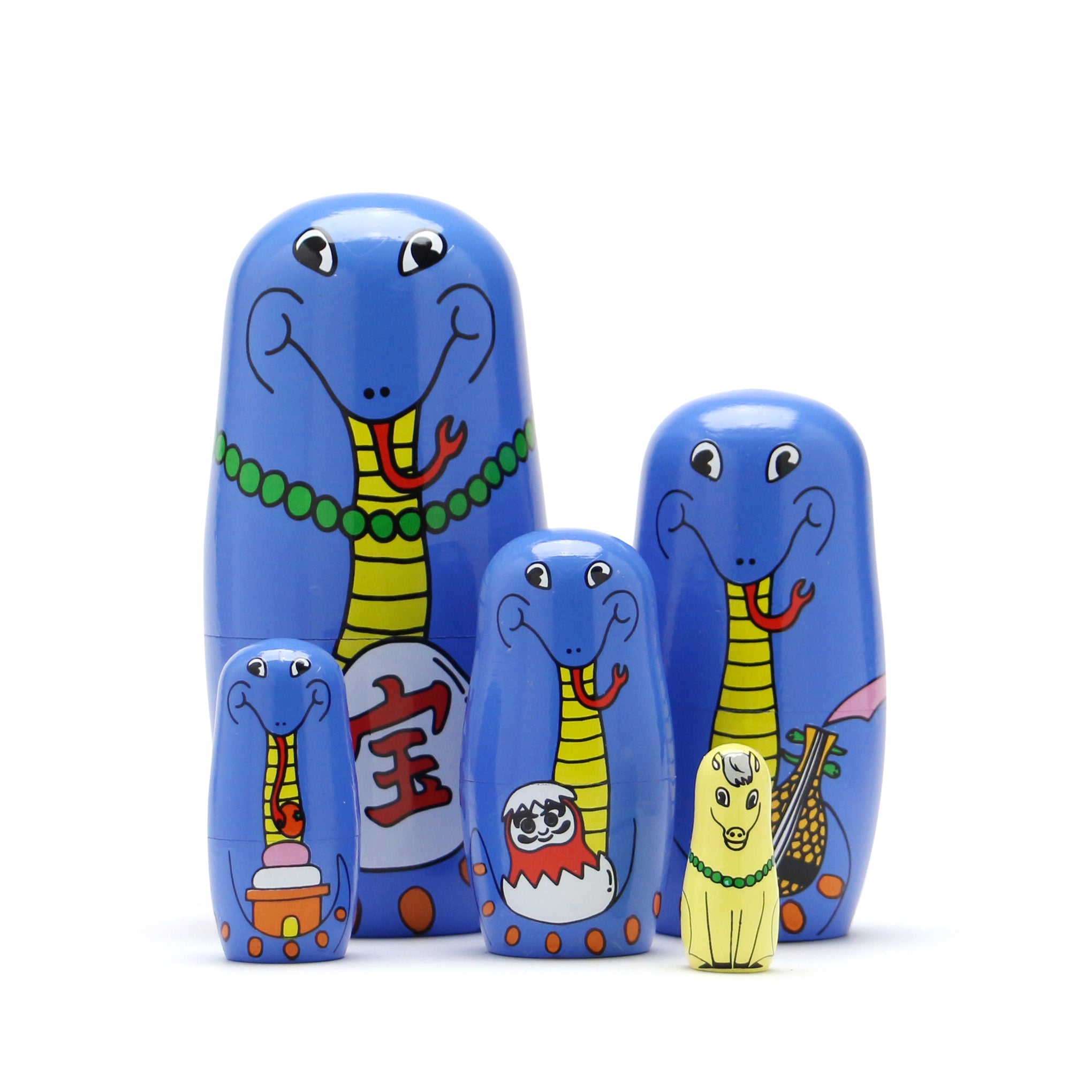 Happy Snakes Wooden Nesting Dolls - Set of 5 – MoMA Design Store