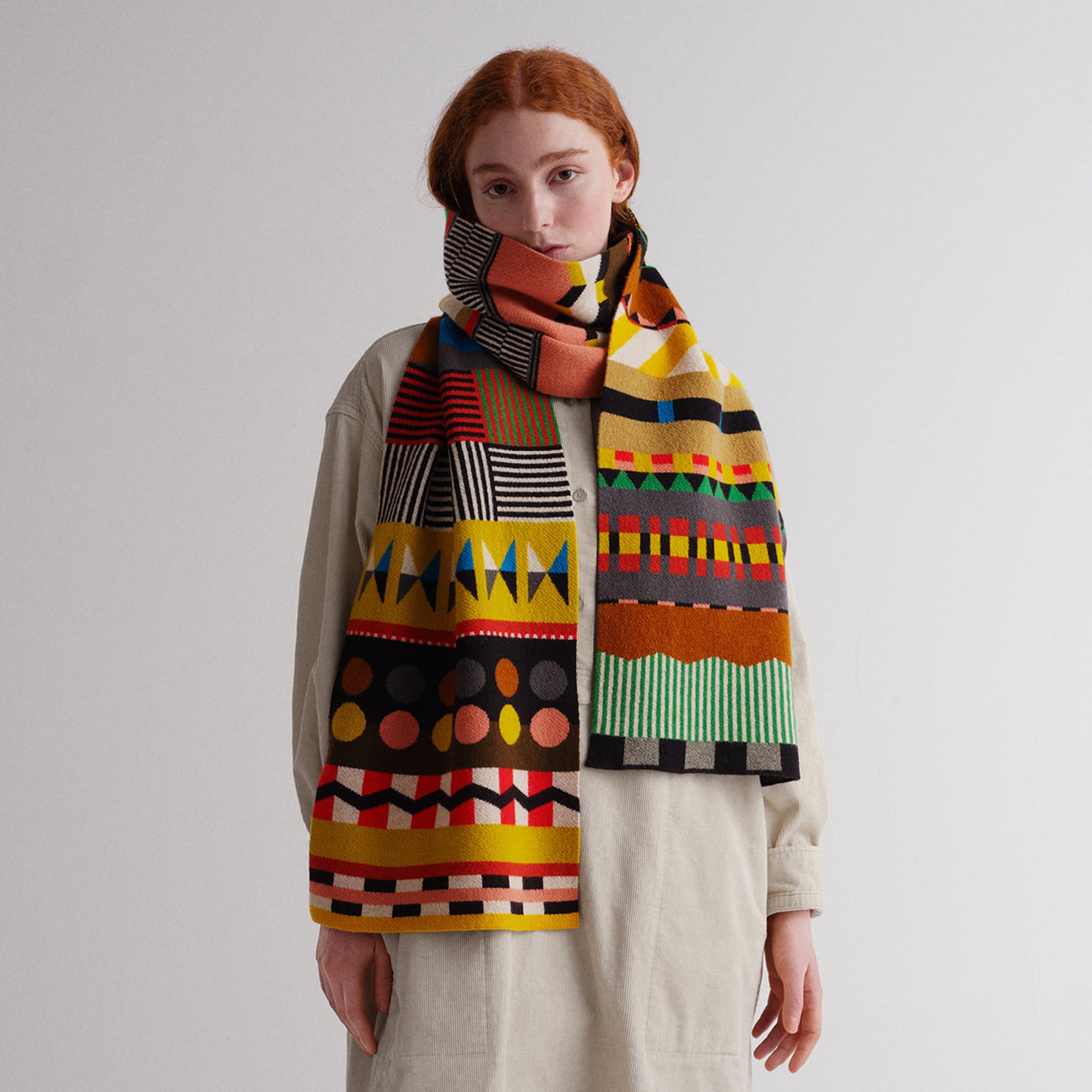 Jo Gordon Geometric Wool Scarf – MoMA Design Store