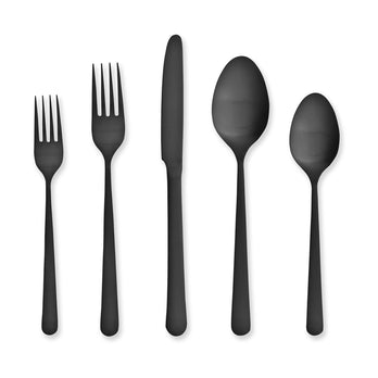 Matte Black Flatware - Set of 5 – MoMA Design Store