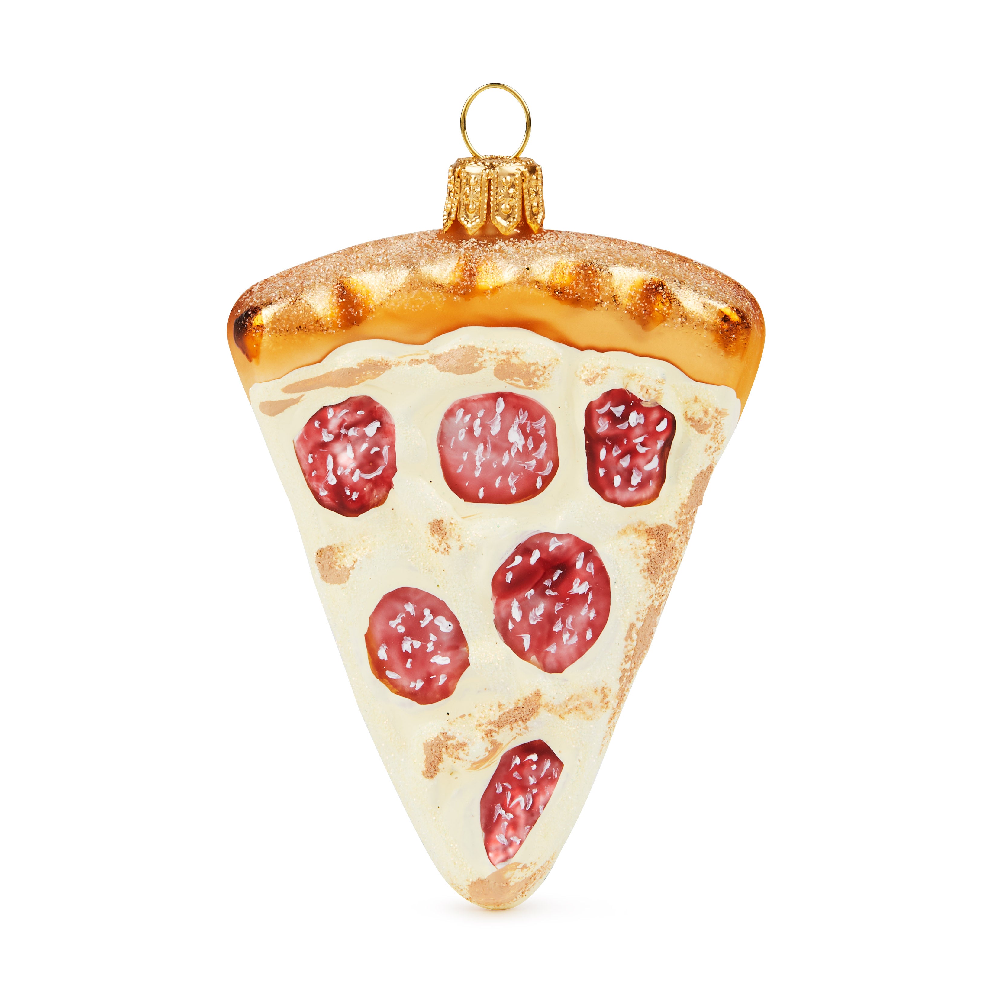 NYC Pepperoni Pizza Slice Glass Holiday Ornament – MoMA Design Store