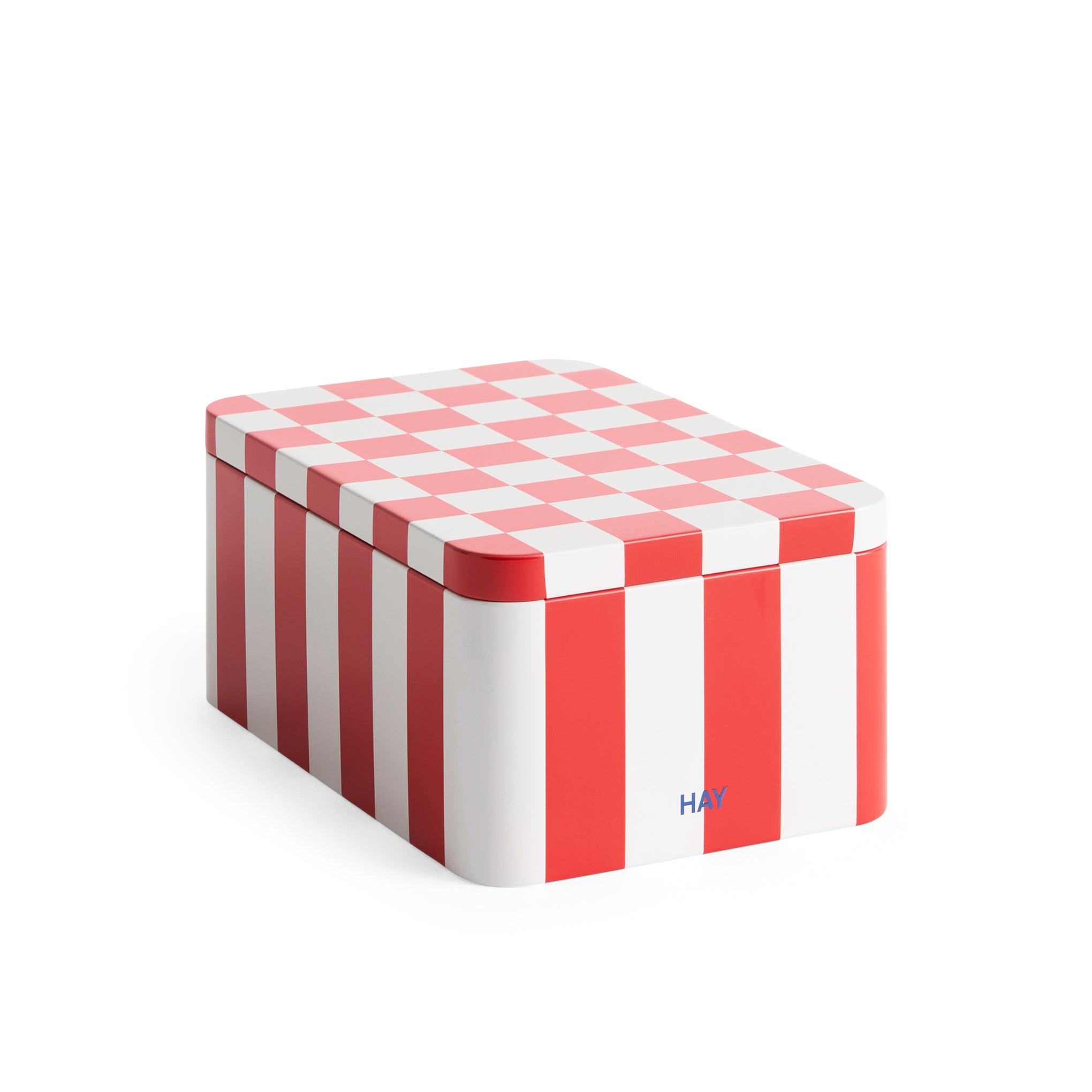 HAY Tin Container - Red/ Off White – MoMA Design Store