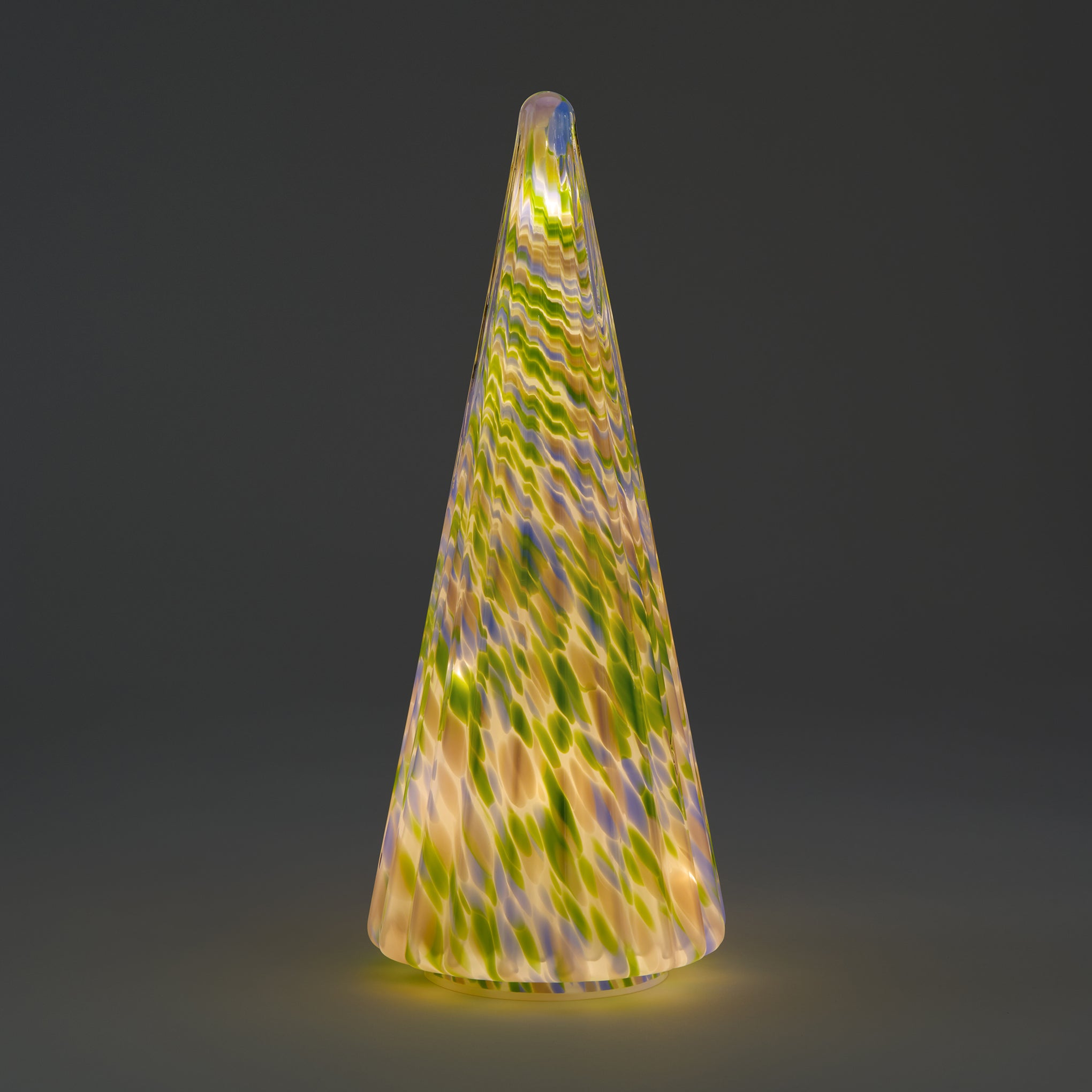 LED Lighted Marbled Glass Holiday Decor - Marbled Tree Flat – MoMA ...