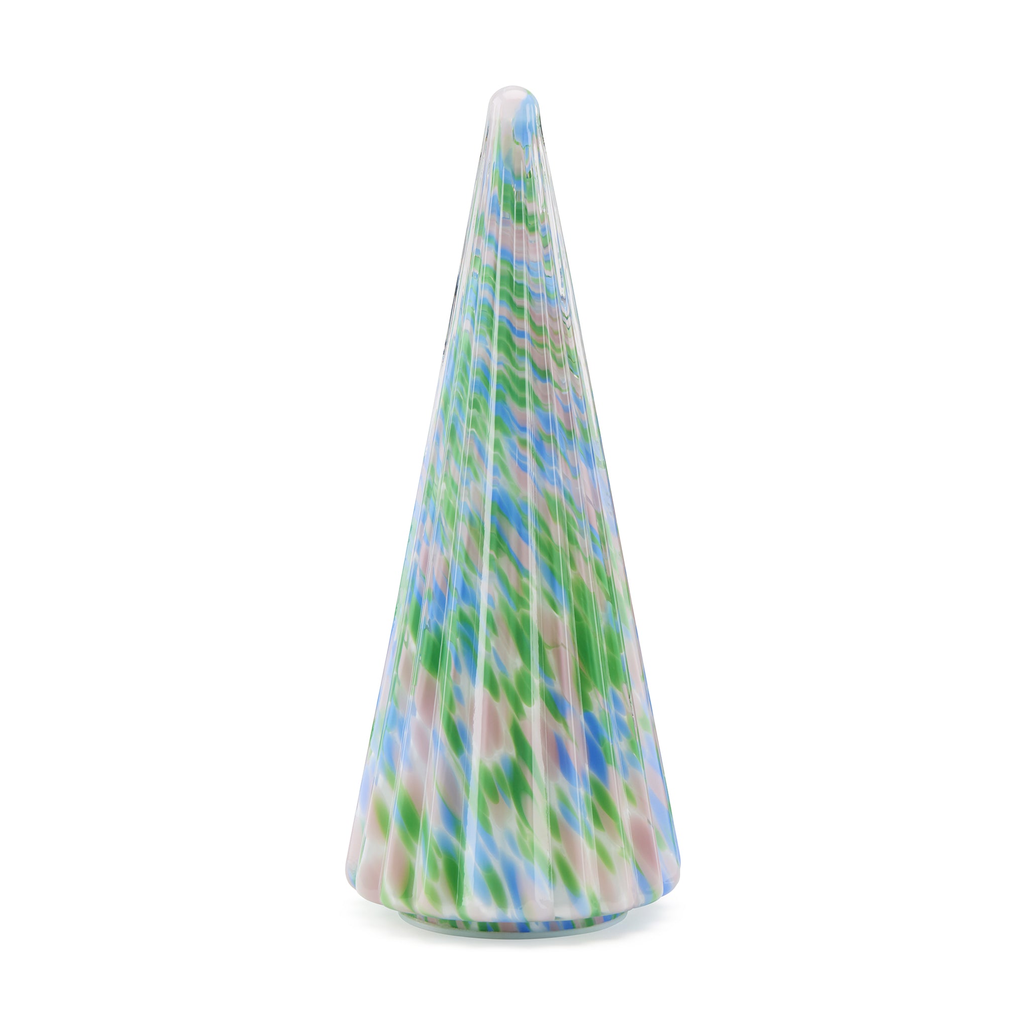 LED Lighted Marbled Glass Holiday Decor - Marbled Tree Flat – MoMA ...