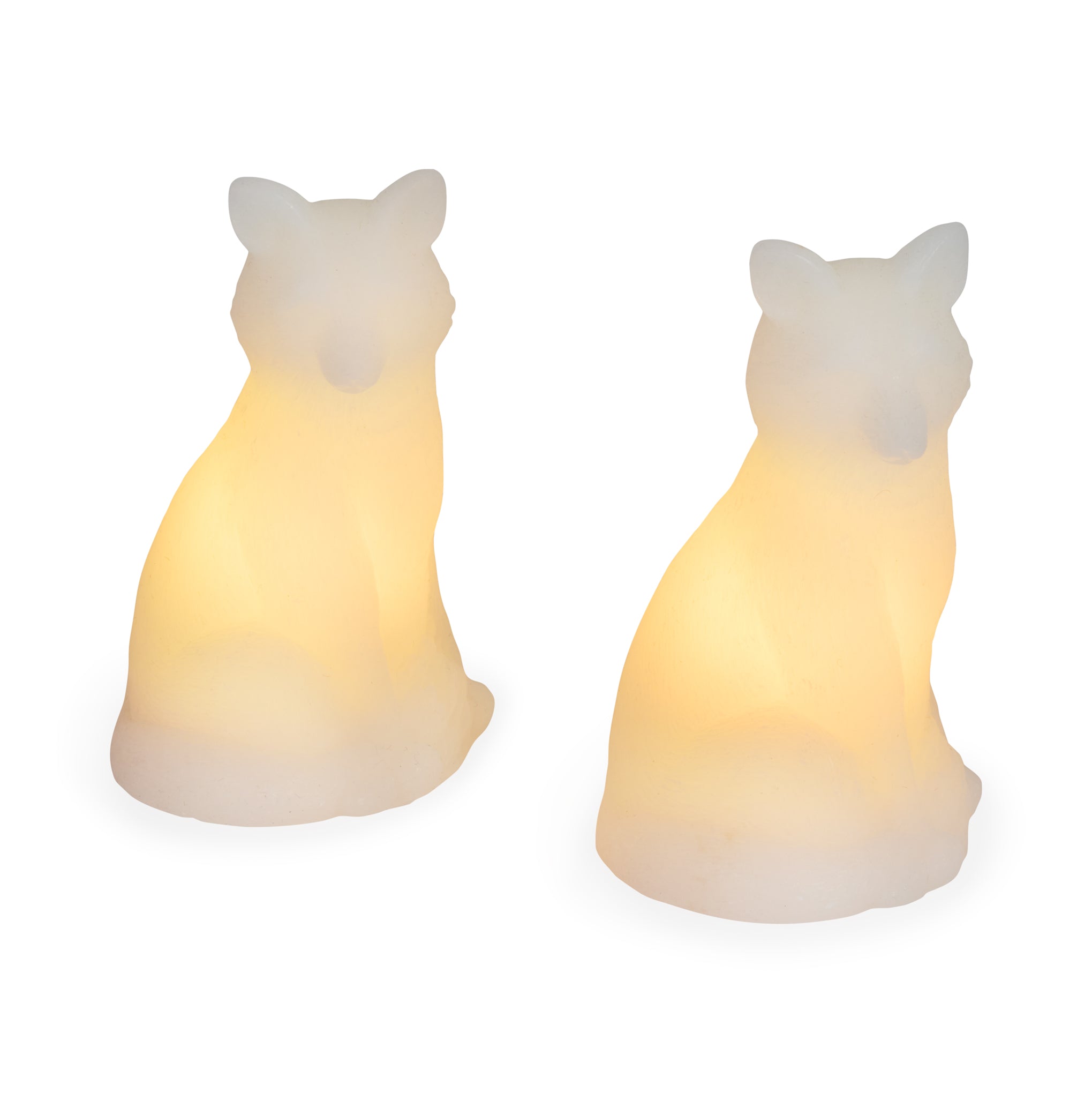 LED Wax Woodland Creature Holiday Decor - Set of 2 - Foxes – MoMA ...