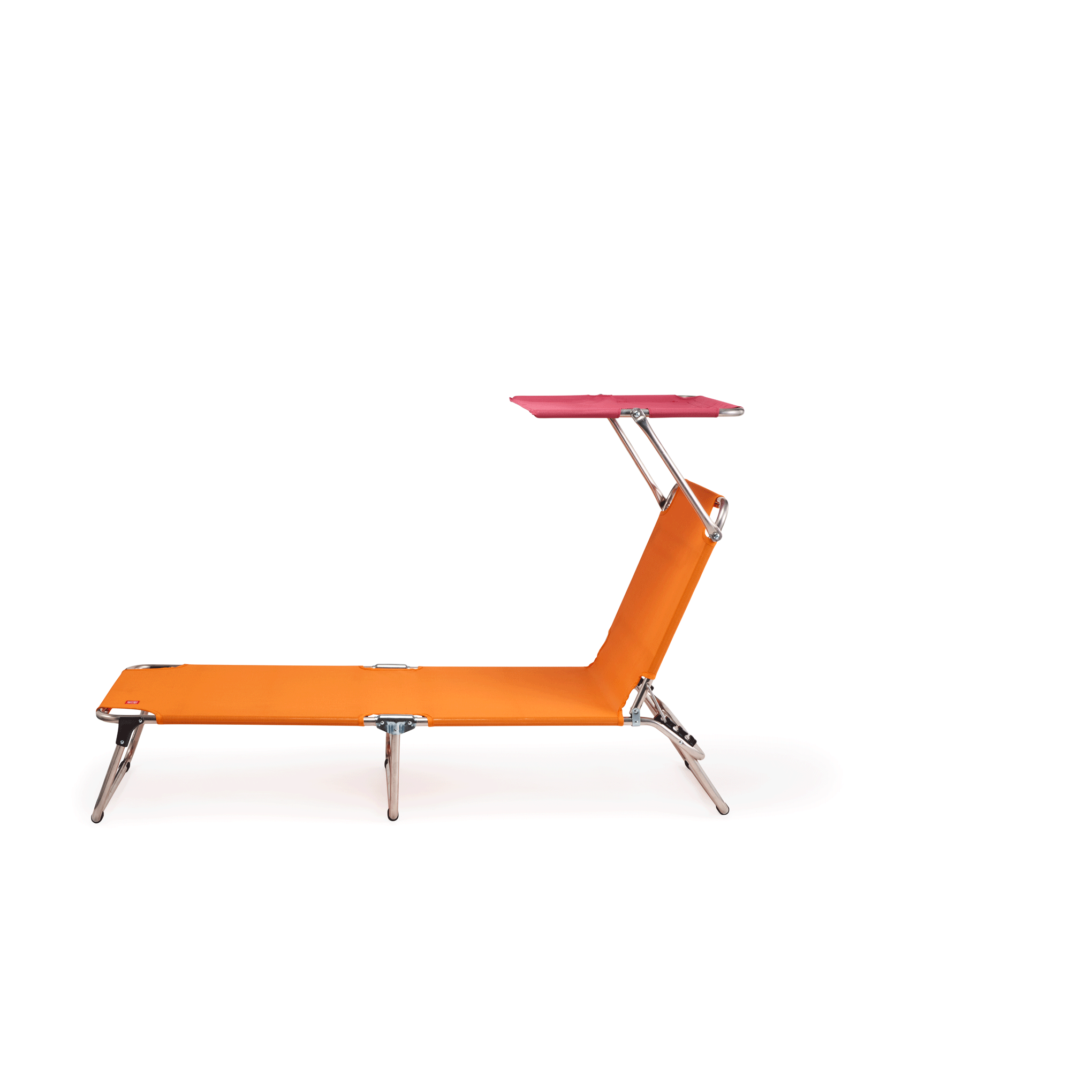Amigo Outdoor Lounge Chair with Sun Shield - Orange/ Fuschia – MoMA ...