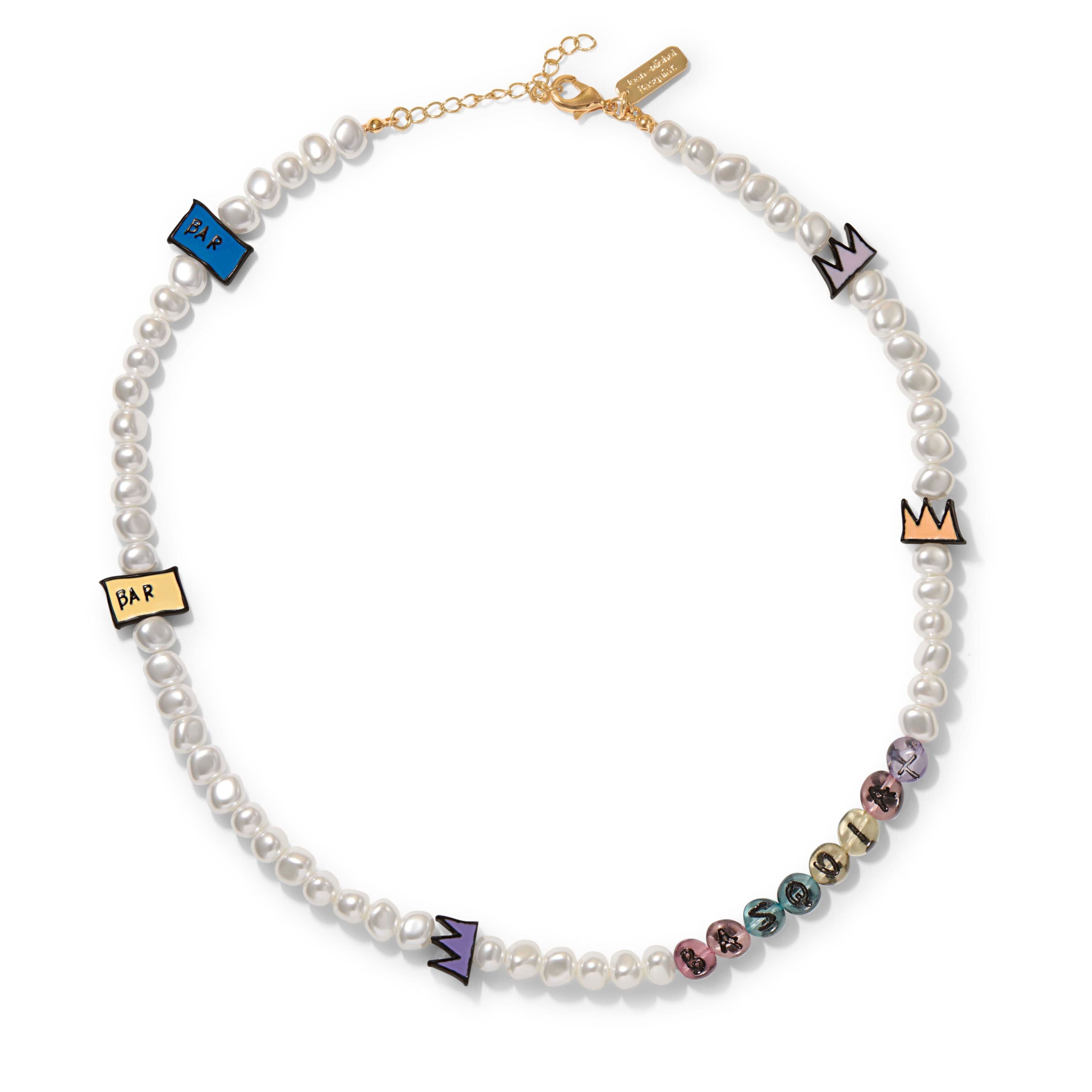 Crystal Haze x Basquiat Bead Necklace - Pearl – MoMA Design Store