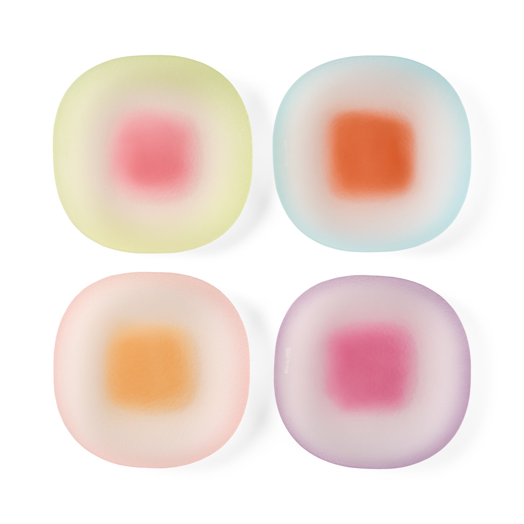 Nubi Glass Dinnerware - Set of 4 - Small Plates Set of 4 – MoMA Design ...