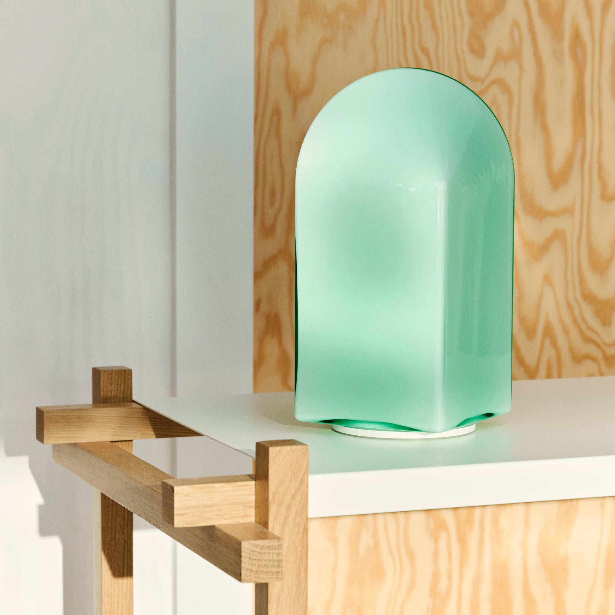 HAY Parade Portable Glass Lamp - Seafoam Green – MoMA Design Store