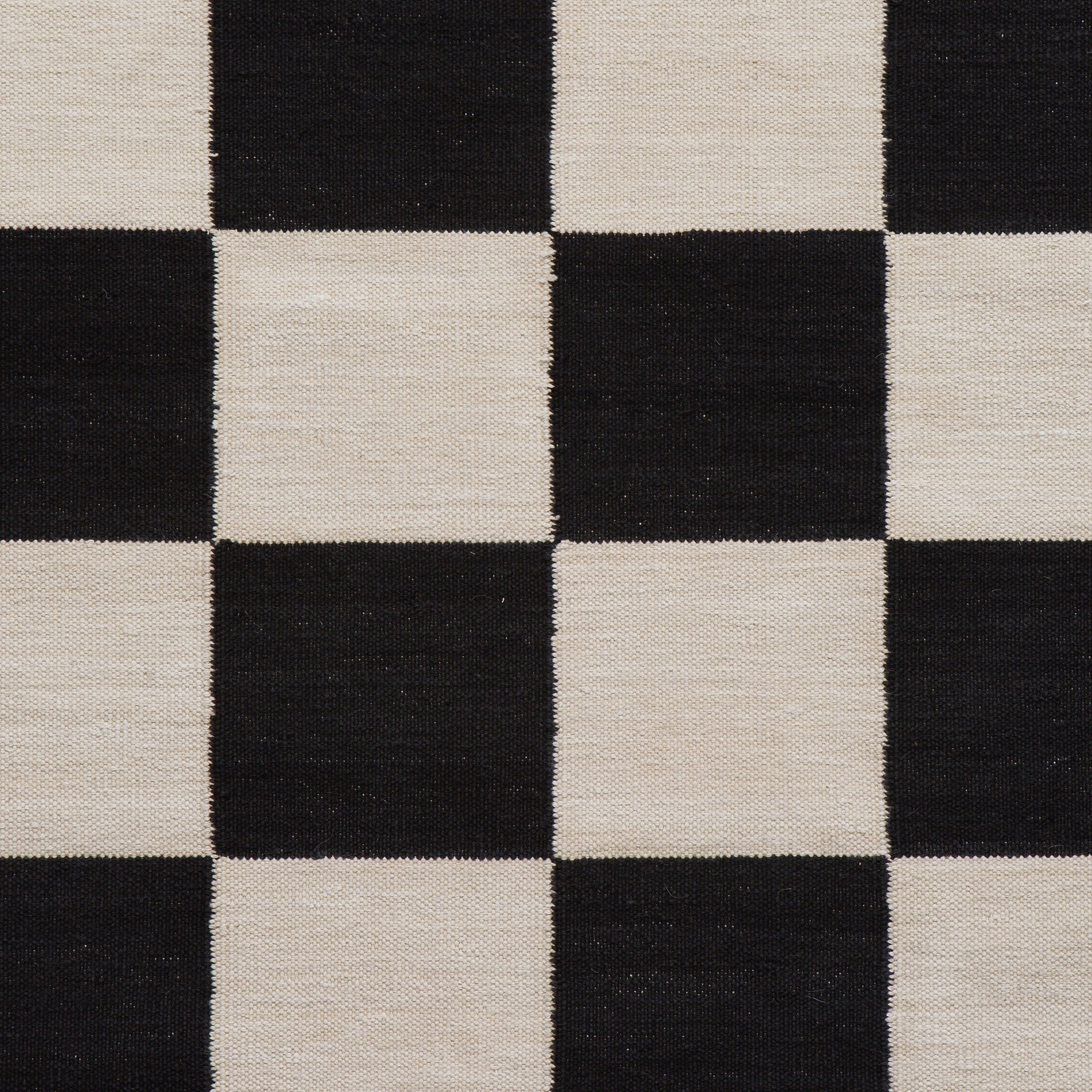 Maharam Alexander Girard Cotton Check Rug - Black/ Ecru – MoMA Design Store