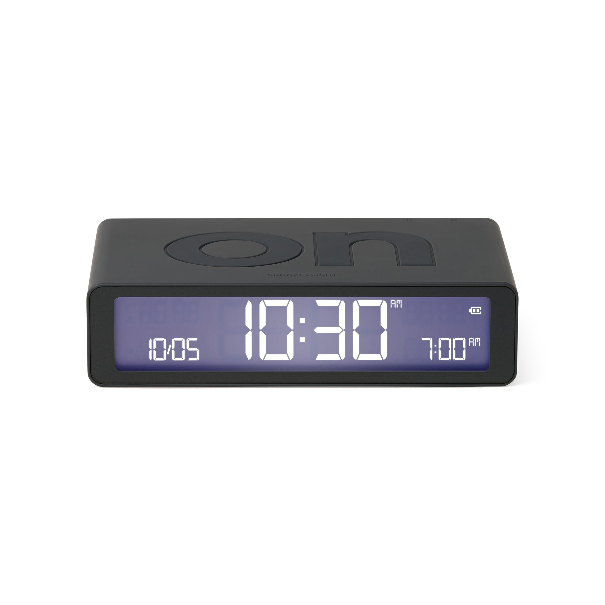 Lexon Flip Rechargeable Alarm Clock - Dark Grey – MoMA Design Store