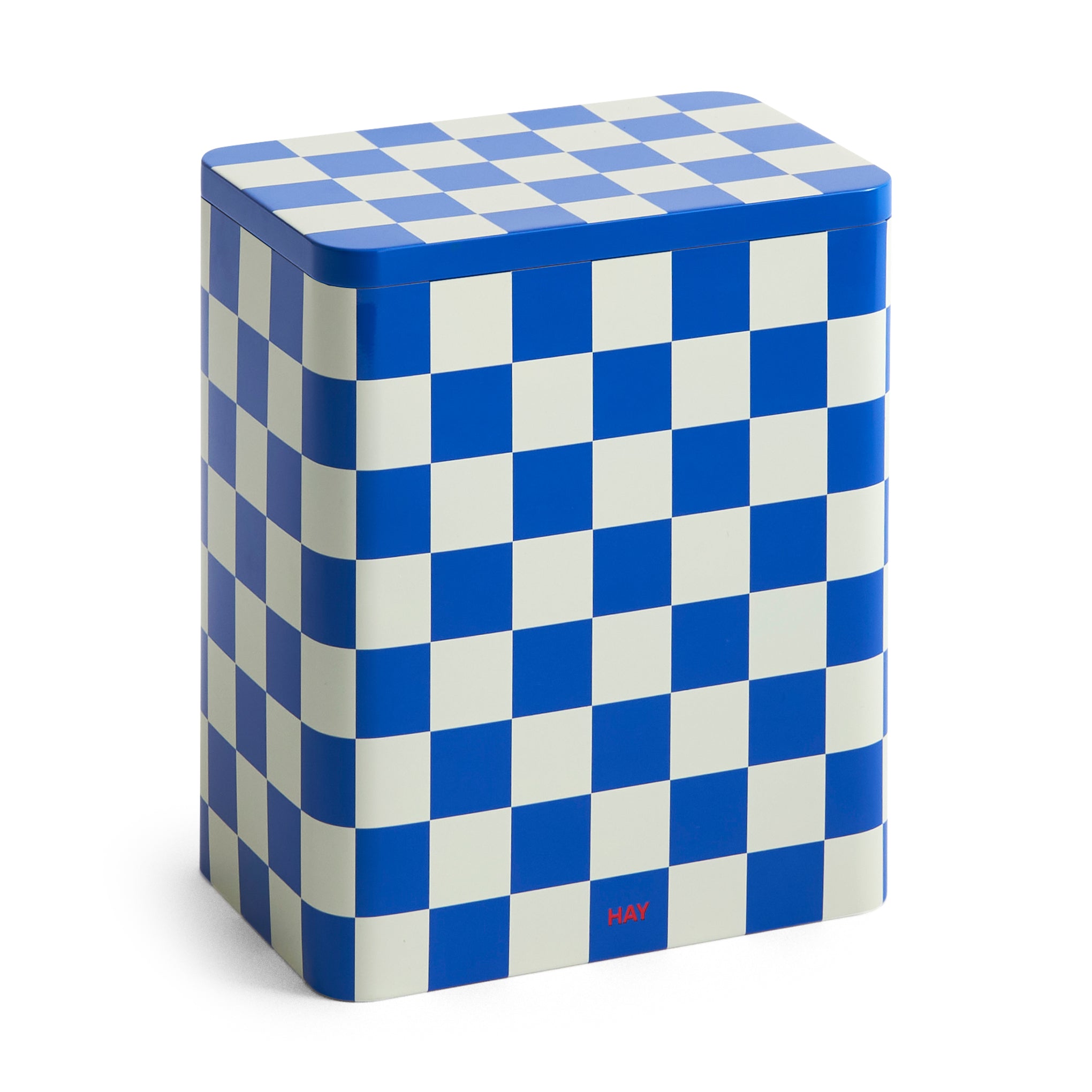 HAY Tin Container - Blue/ Off White – MoMA Design Store