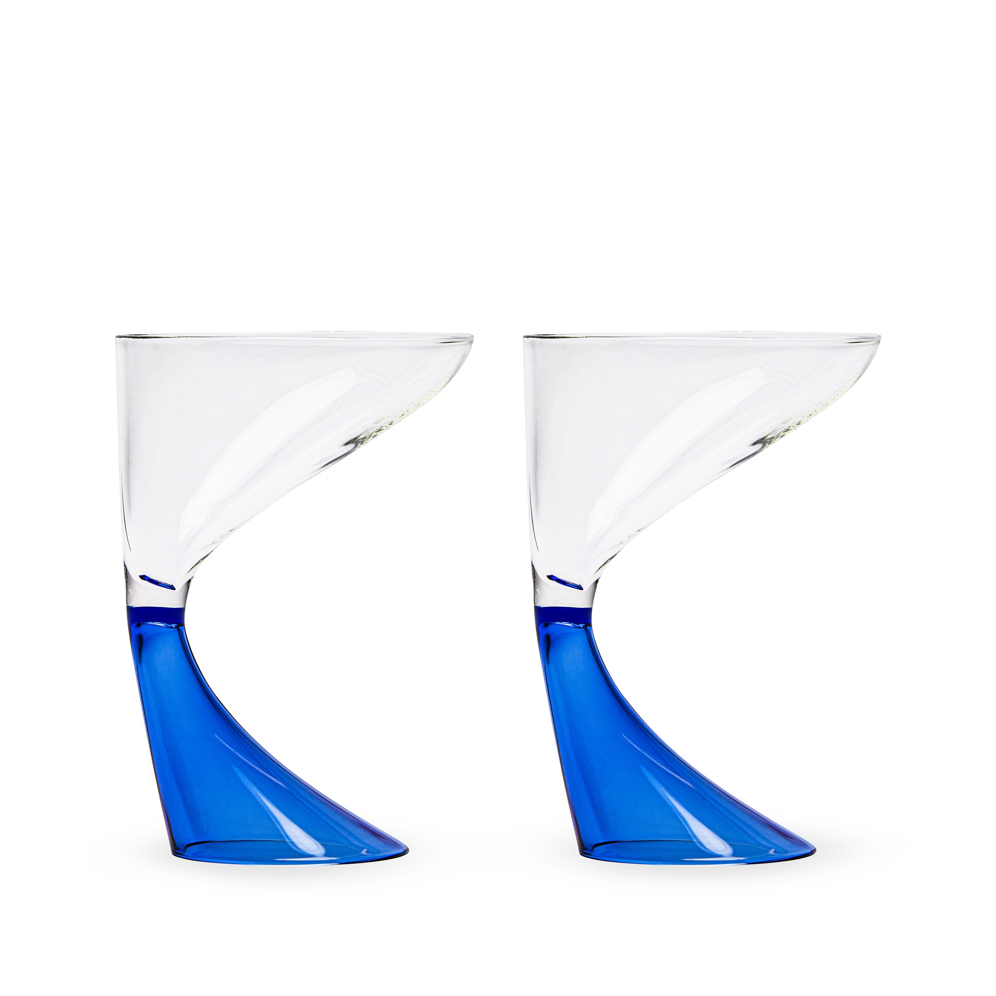 Arch Cocktail Glasses - Set of 2 - Blue – MoMA Design Store