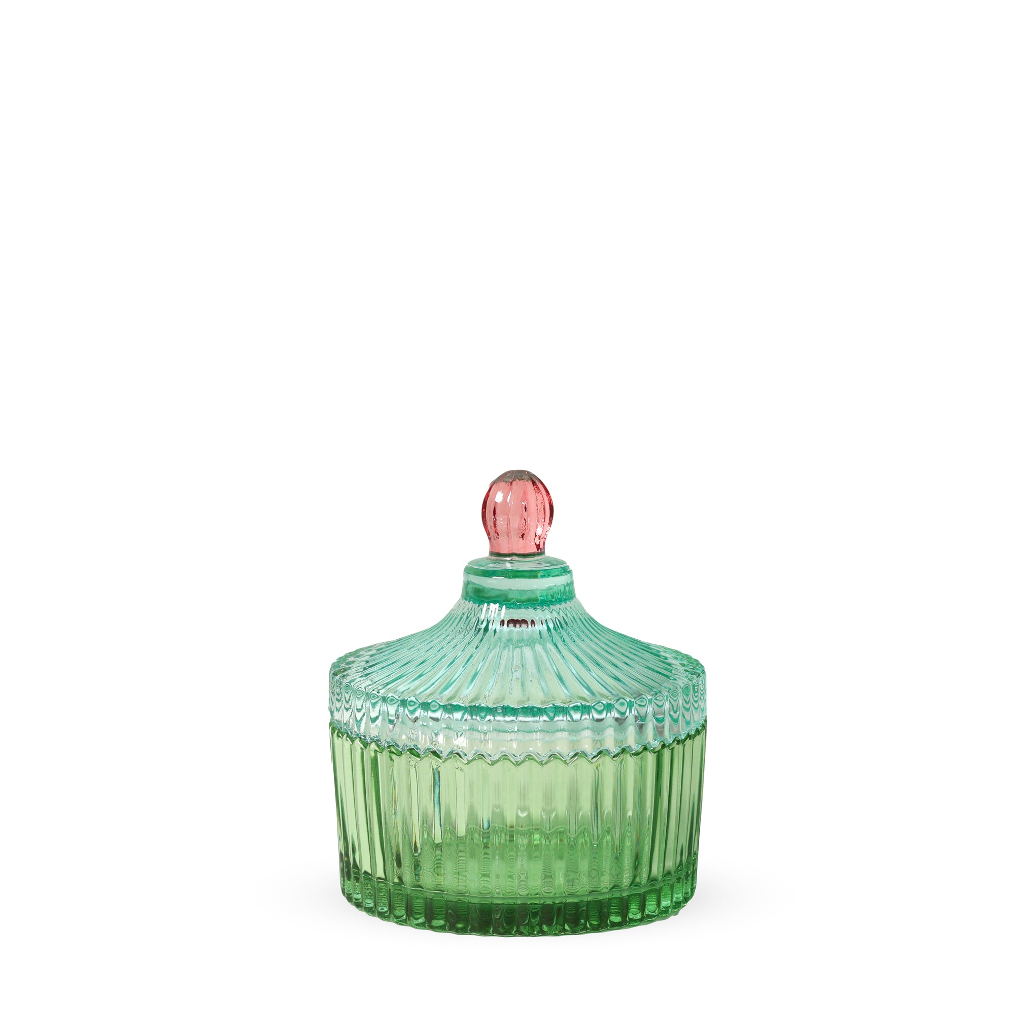 Candy Stripe Glass Storage Jar - Green/ Light Mint – MoMA Design Store