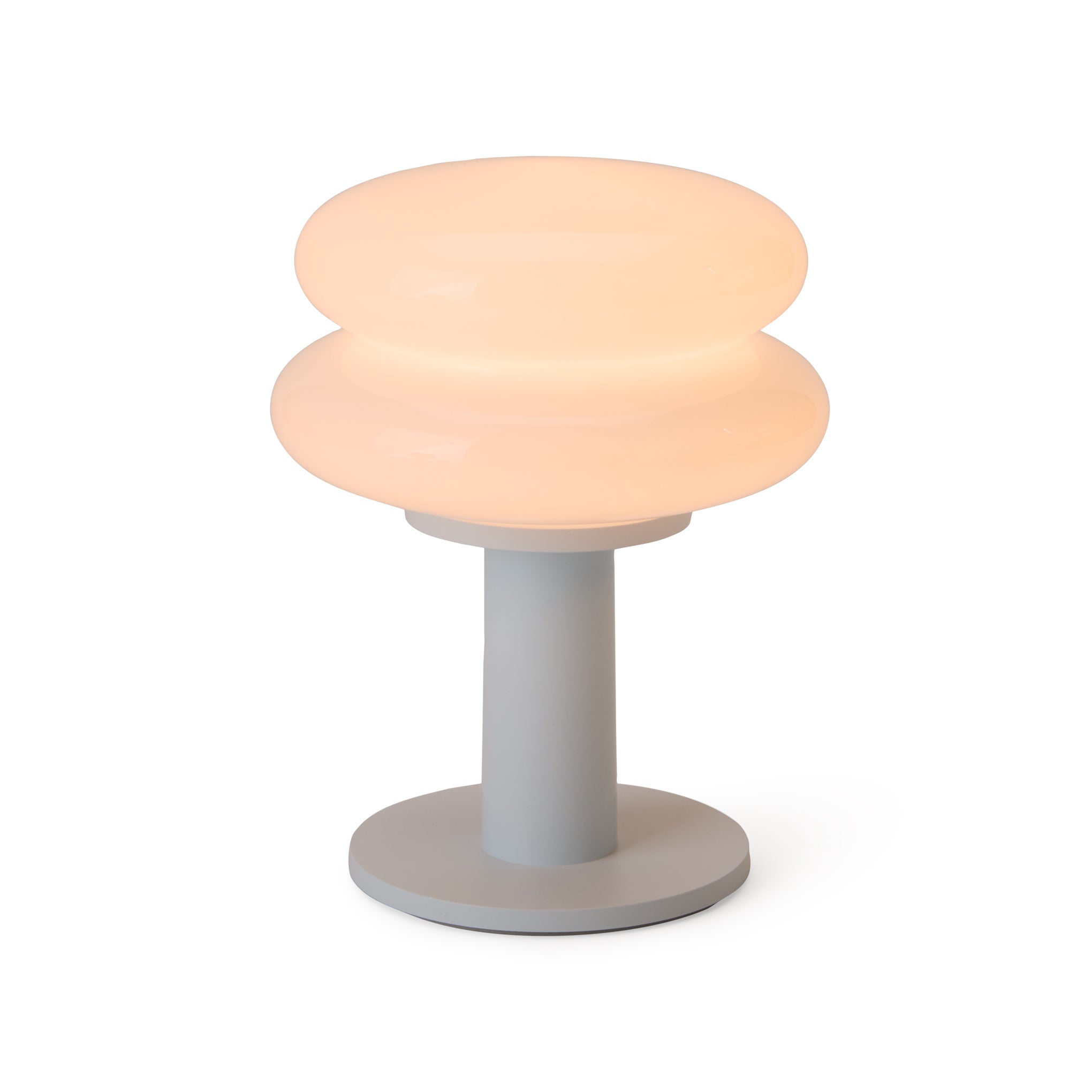 Snowman 15 Portable Lamp - White/ Ice Blue – MoMA Design Store