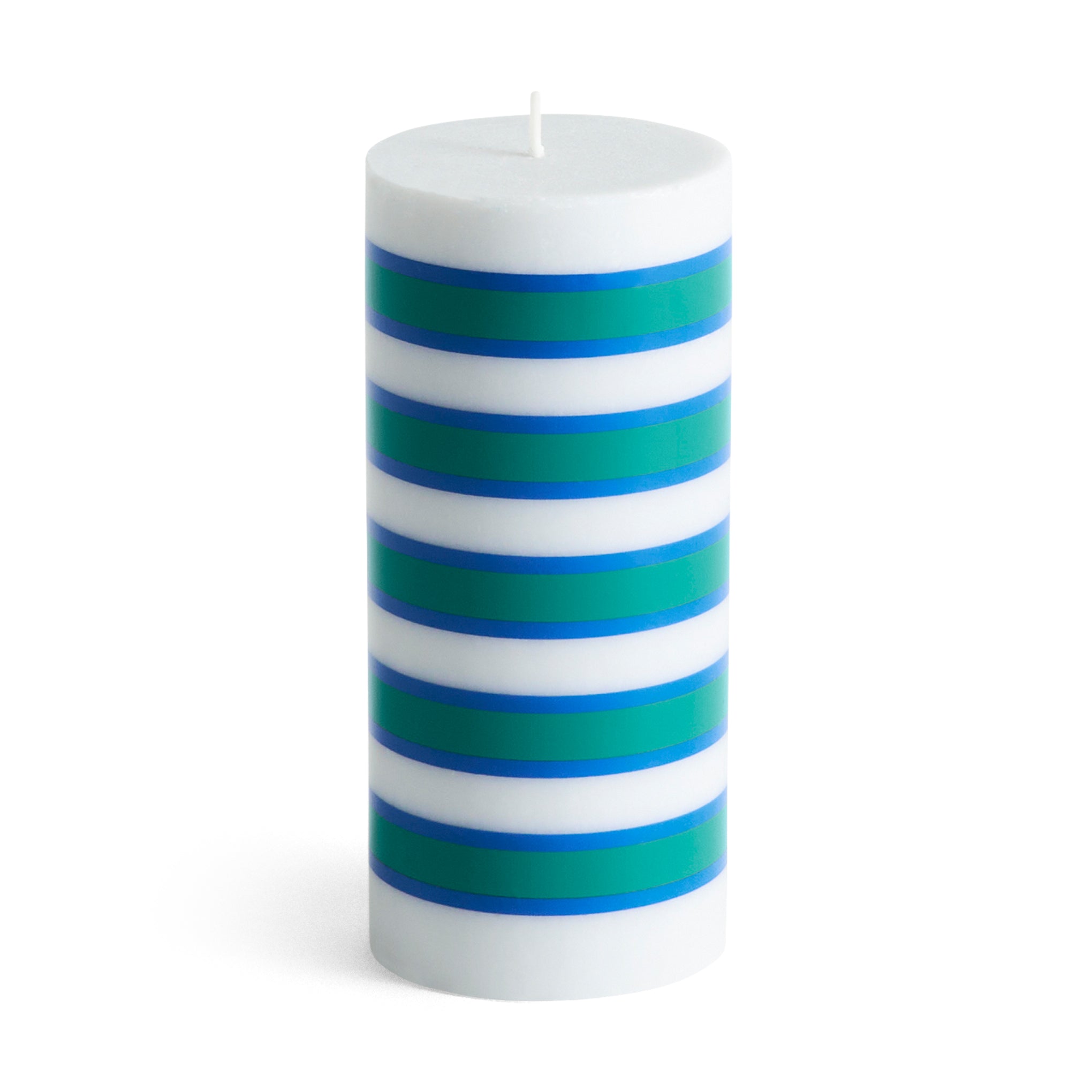 HAY Pattern Column Candle - Light Gray/ Blue/ Green – MoMA Design Store