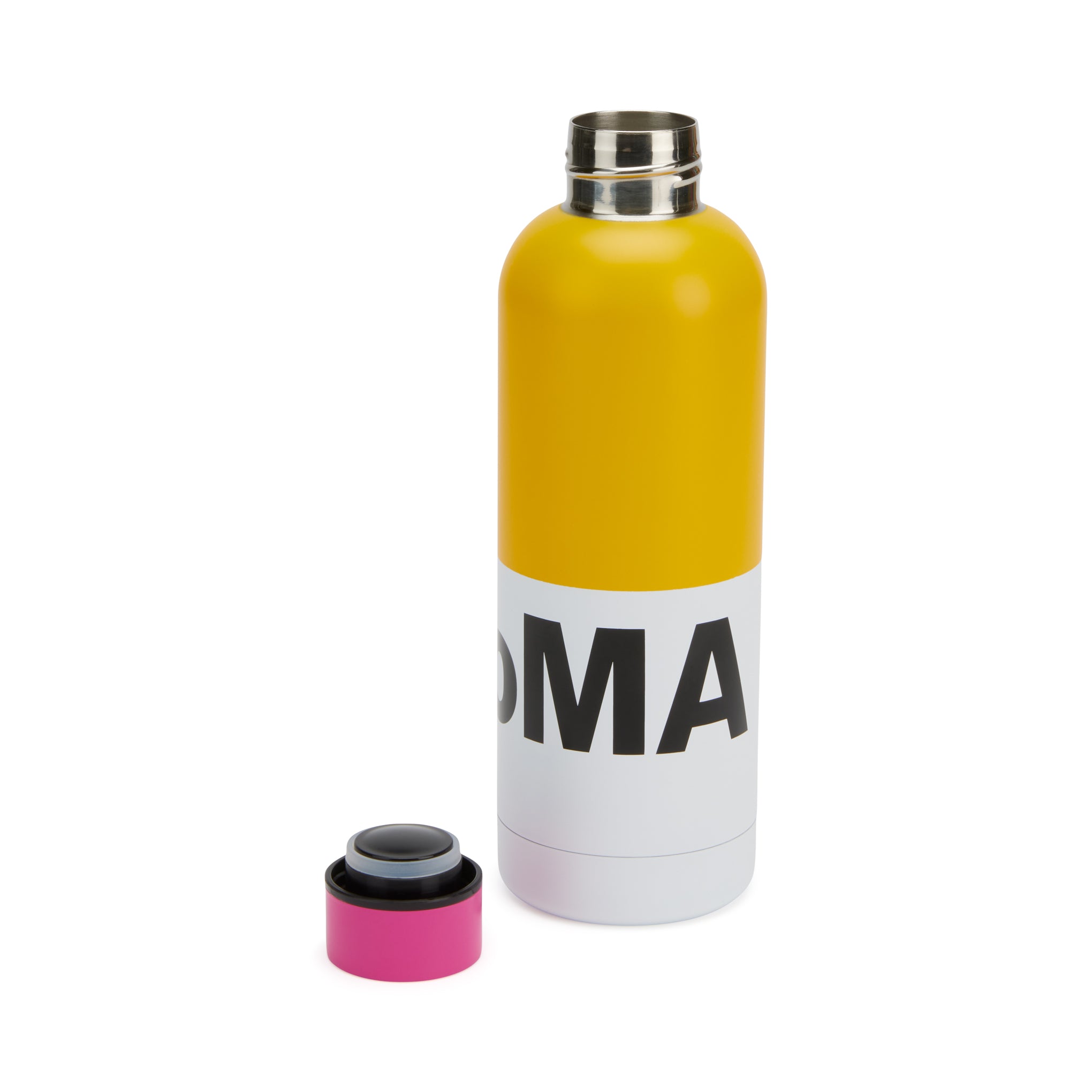 MoMA Logo Water Bottle - Pink/ Yellow – MoMA Design Store