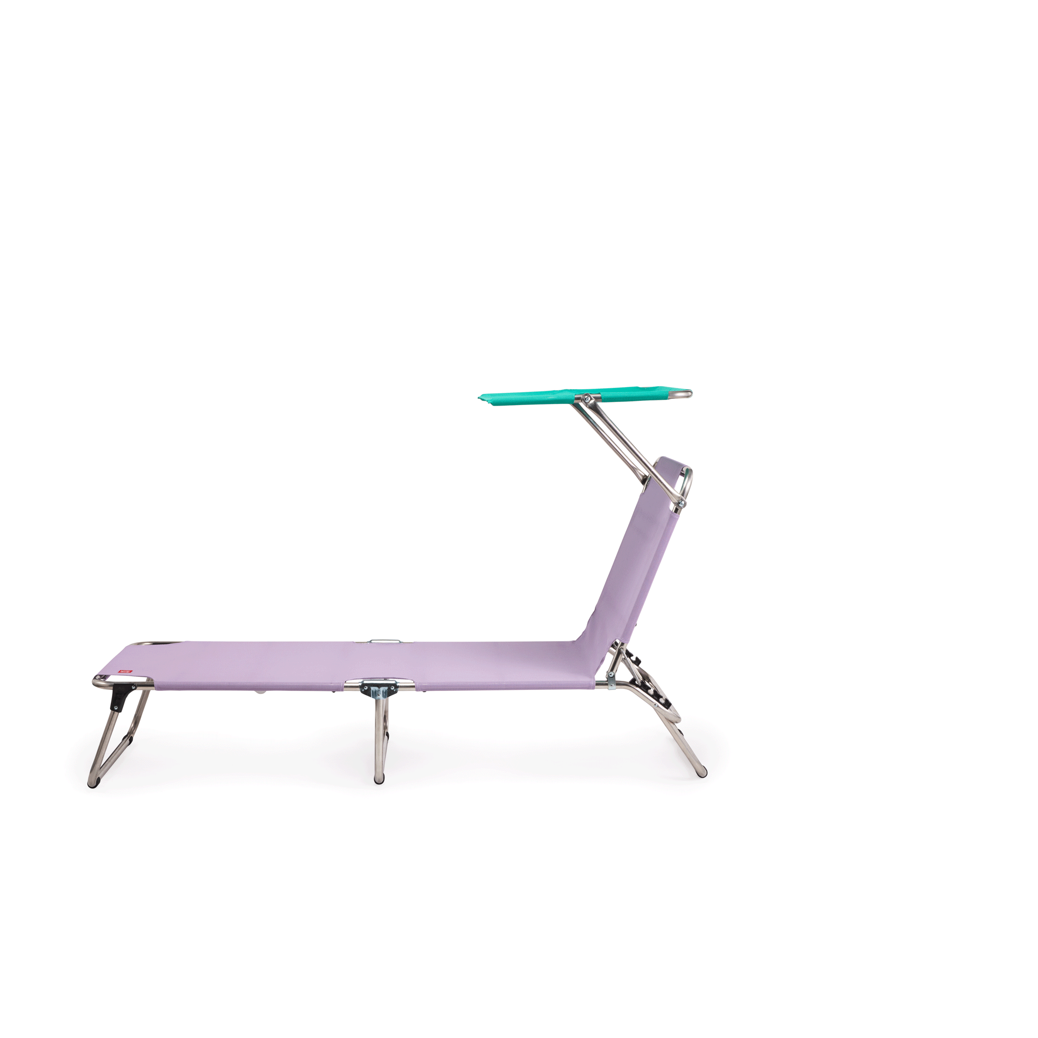 Amigo Outdoor Lounge Chair with Sun Shield - Lilac/ Teal – MoMA Design ...