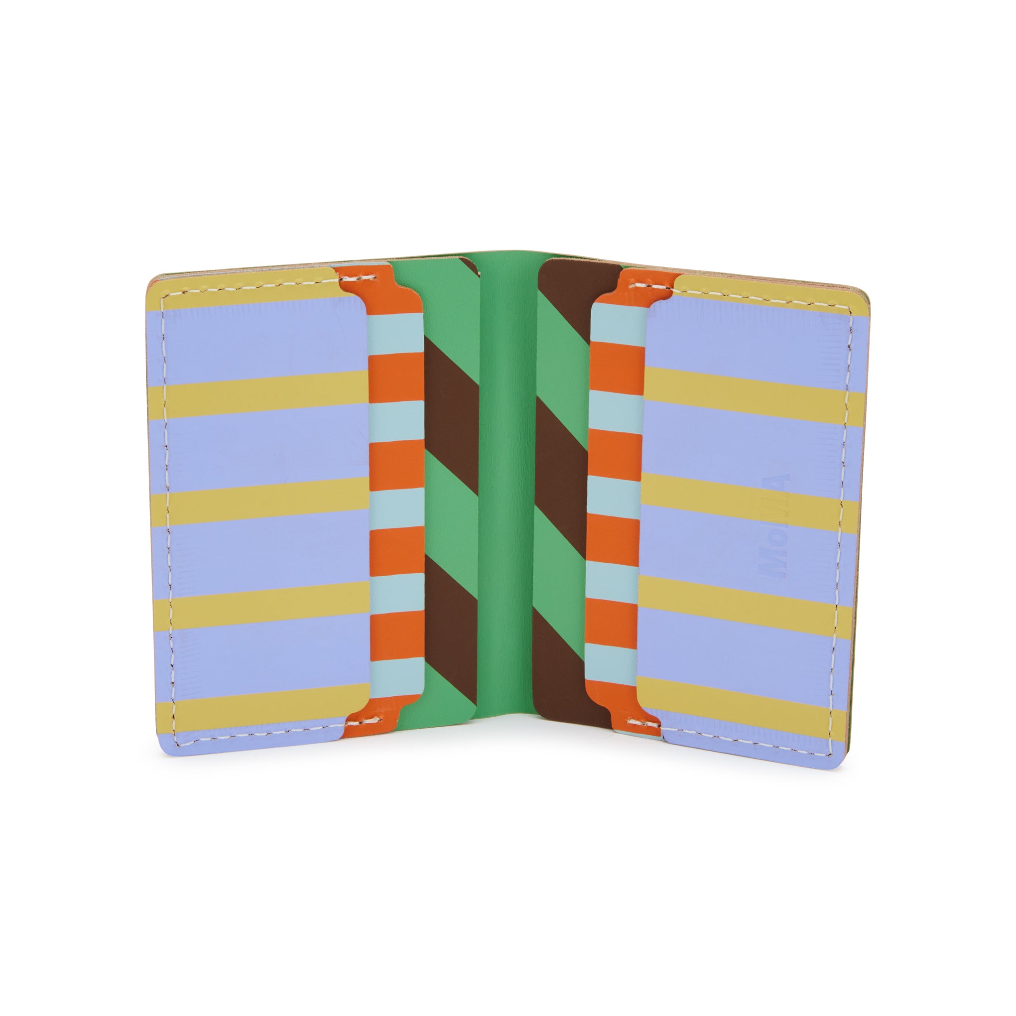 Dusen Dusen Recycled Leather Double Card Holder - Stripe – MoMA Design ...