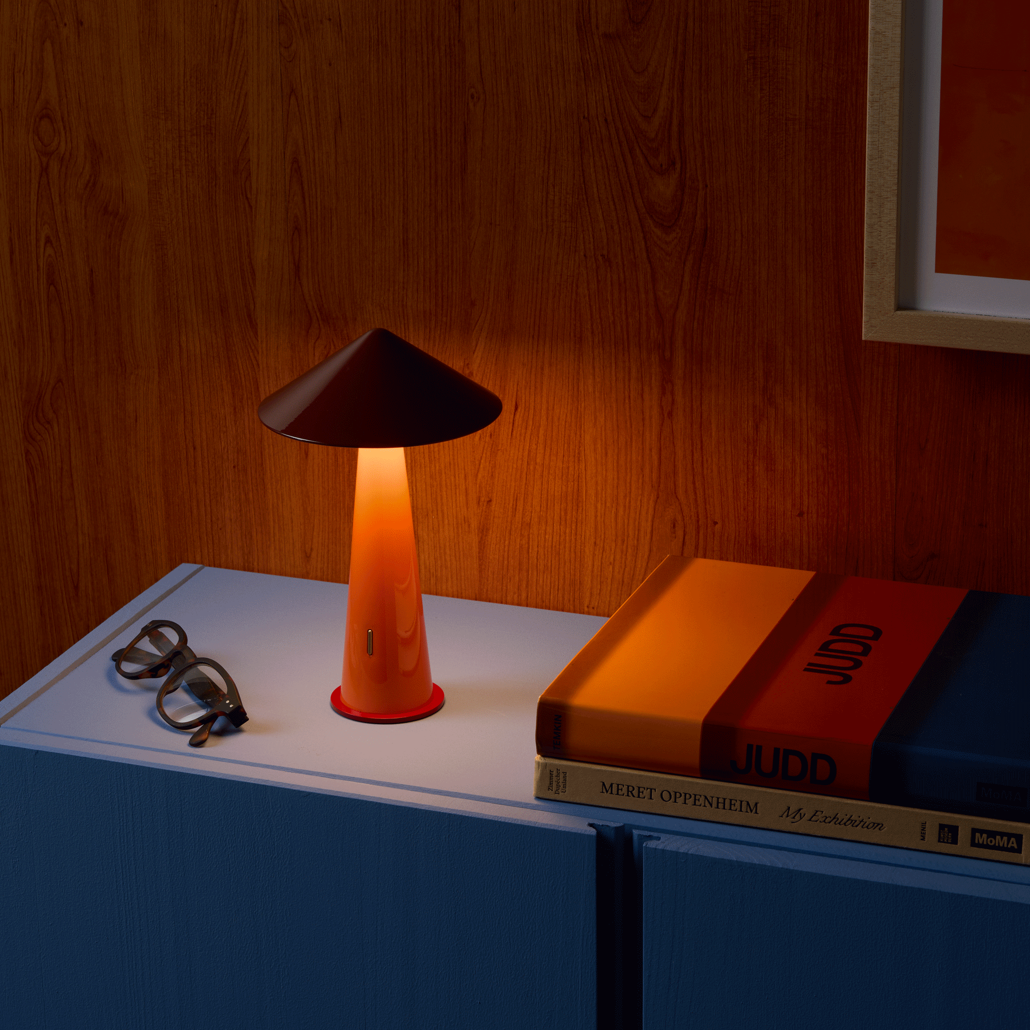 Tipsy Portable Table Lamp - Rustic Red/ Orange – MoMA Design Store