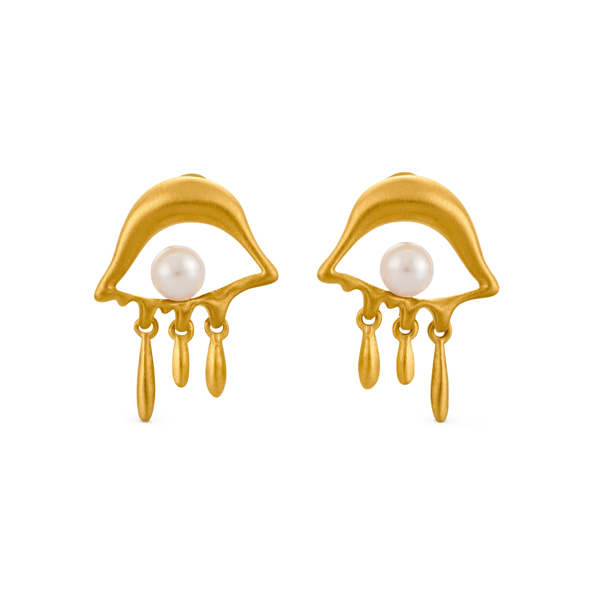 Salvador Dalí Gold-Plated Mini Eye Post Earrings – MoMA Design Store